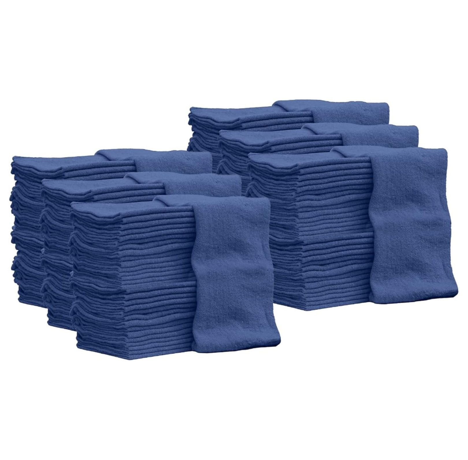 Auto Mechanic Shop Towels 500 Pack Bulk Shop Rags 100% Cotton Size 14 ...