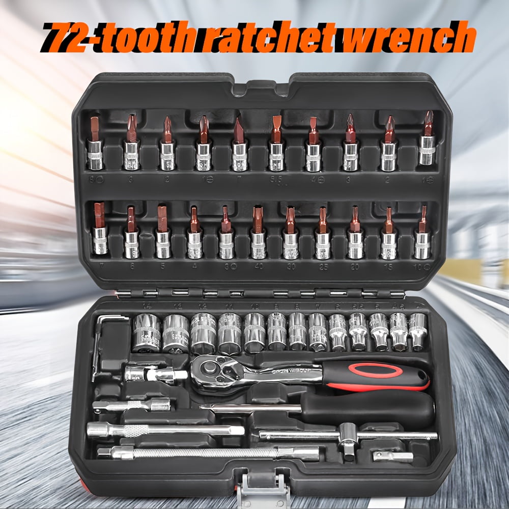 Auto Mechanic Tool Kit - Premium Ratchet Torque Wrench & Diverse ...