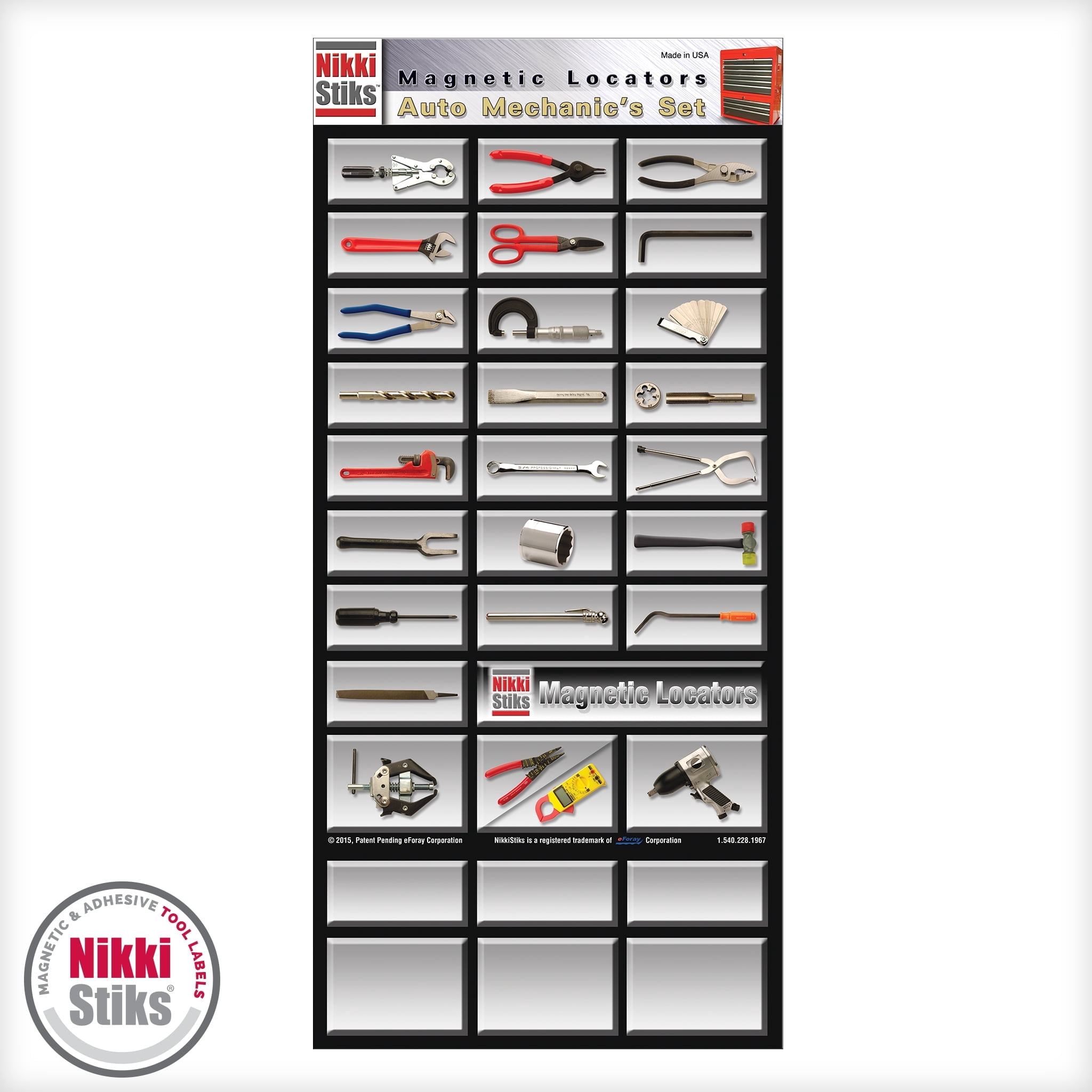 Auto Mechanic's Set - Tool Organization Labels by NikkiStiks® - Walmart.com