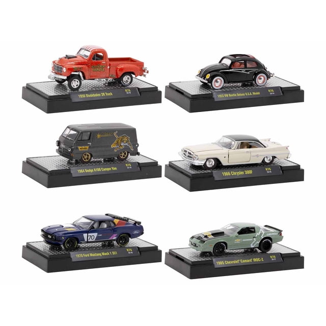 Auto Meets Collection: Set of 6 in Display Cases Limited Edition 1/64 ...
