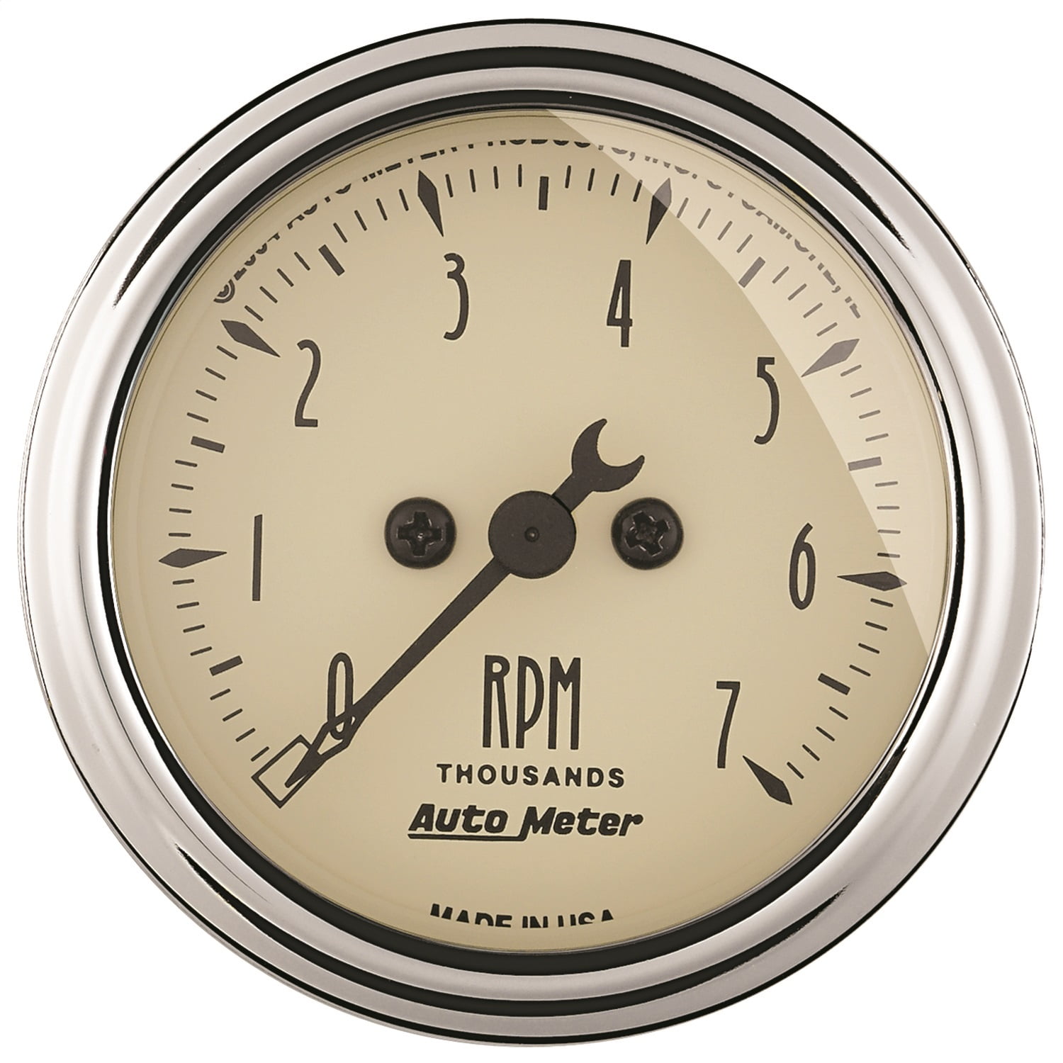 Auto Meter 1897 Antique Beige Electric Tachometer - Walmart.com
