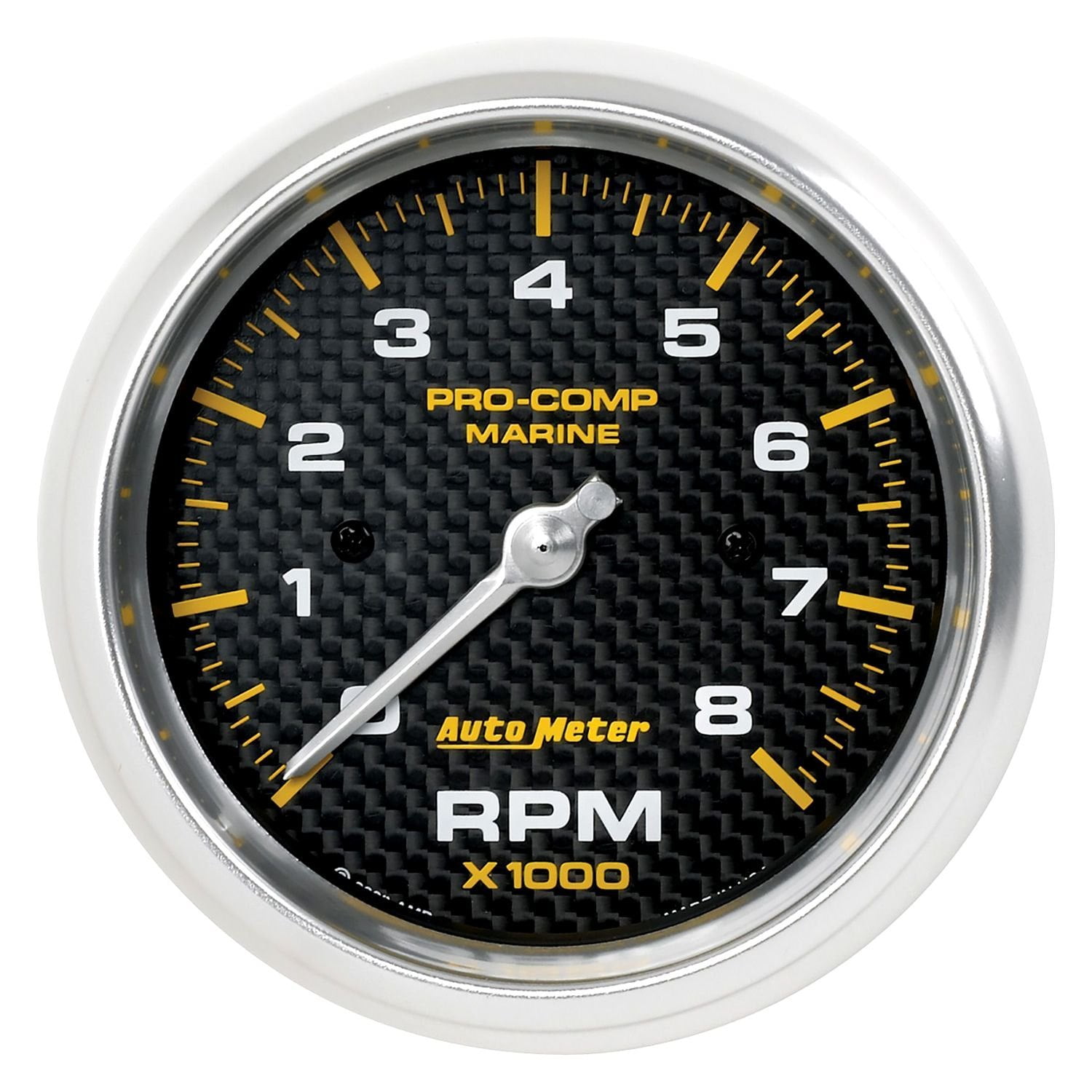 Auto Meter 200779-40 - Marine 3.37" Carbon Fiber In-Dash Mount Electric ...