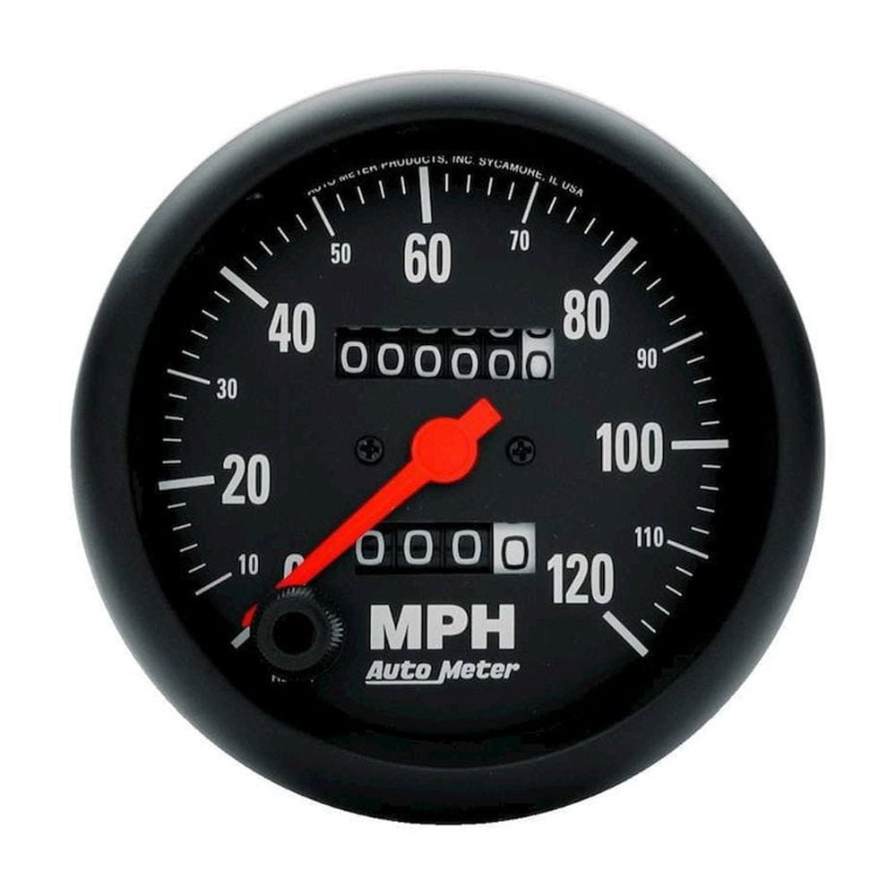 AUTO METER 2692 3-3/8IN SPEEDO, 120 MPH, IN-DASH, W/TRIP, MECH ...