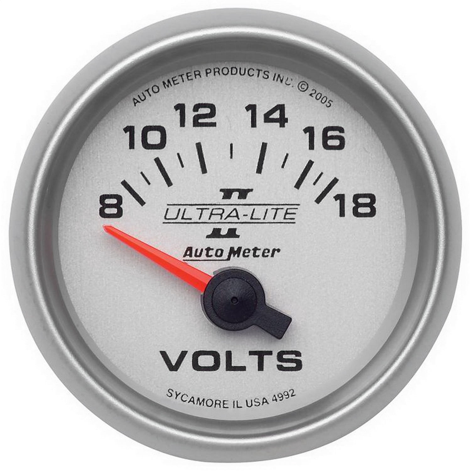 Auto Meter 4992 Ultra-Lite II Voltmeter - Walmart.com