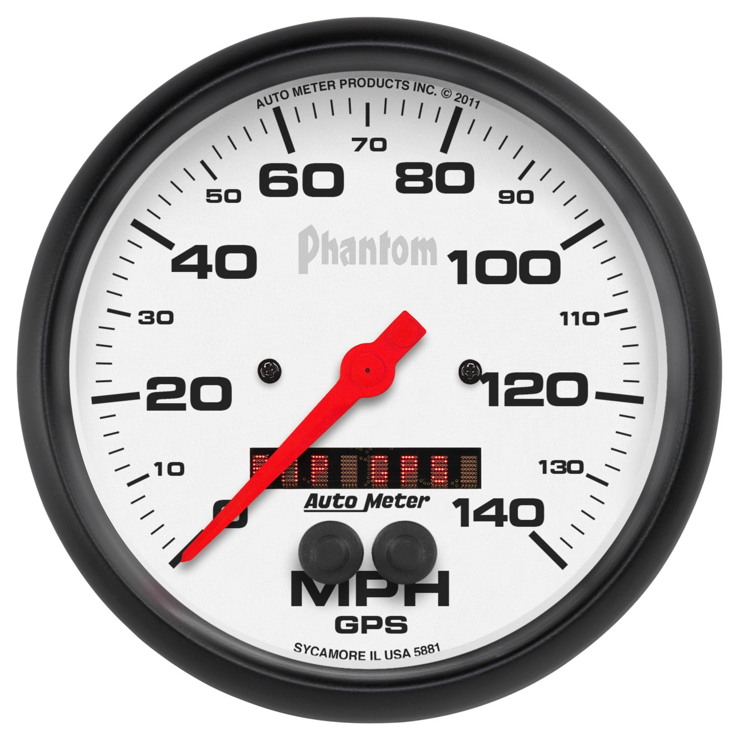 Auto Meter 5881 Phantom GPS Speedometer5.000 in. - Walmart.com