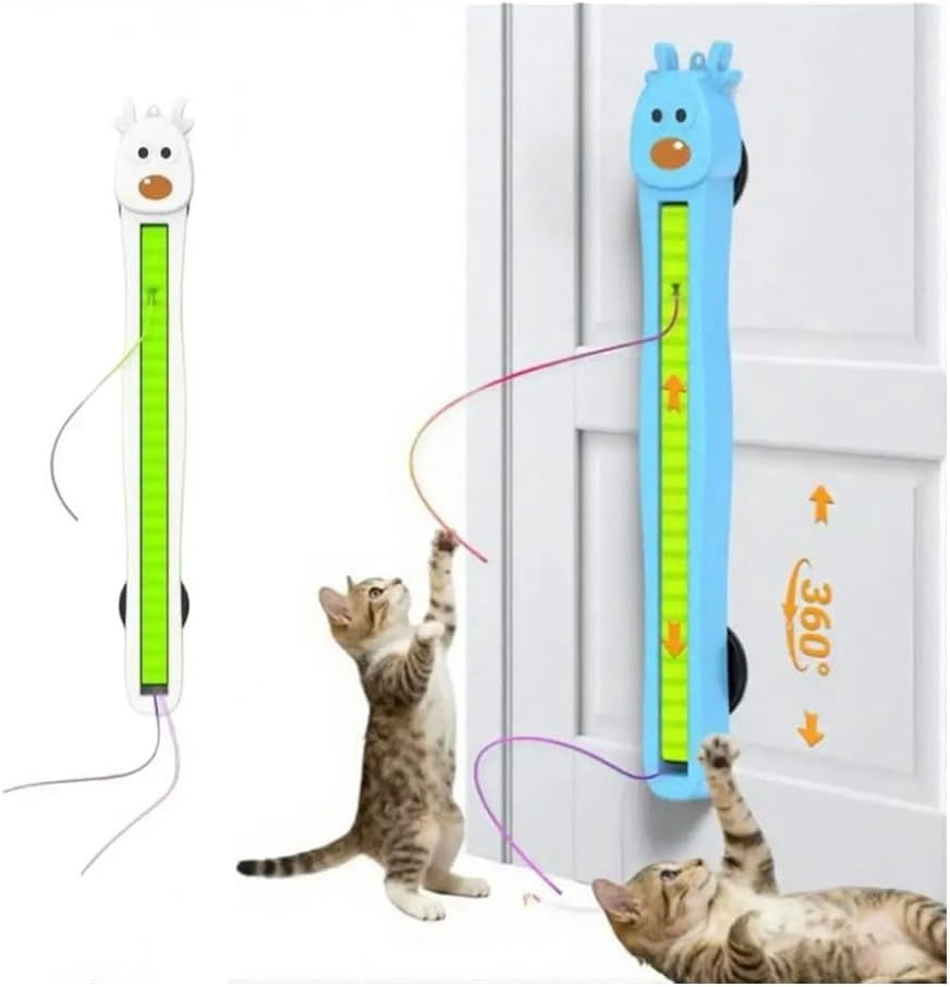 Auto Motion Flying Rope Cat Toy Automatic Electric Wall-Mounted ...