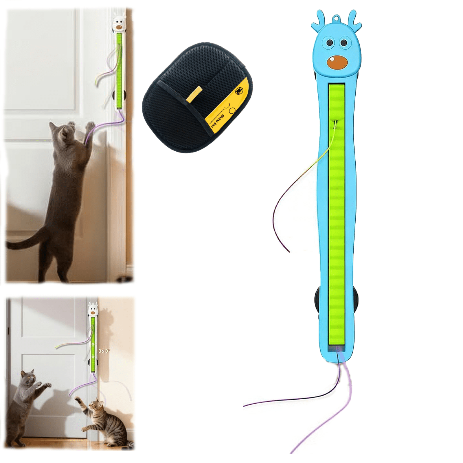 Auto Motion Flying Rope Cat Toy from Lazy to Crazy, 360° flexible ...