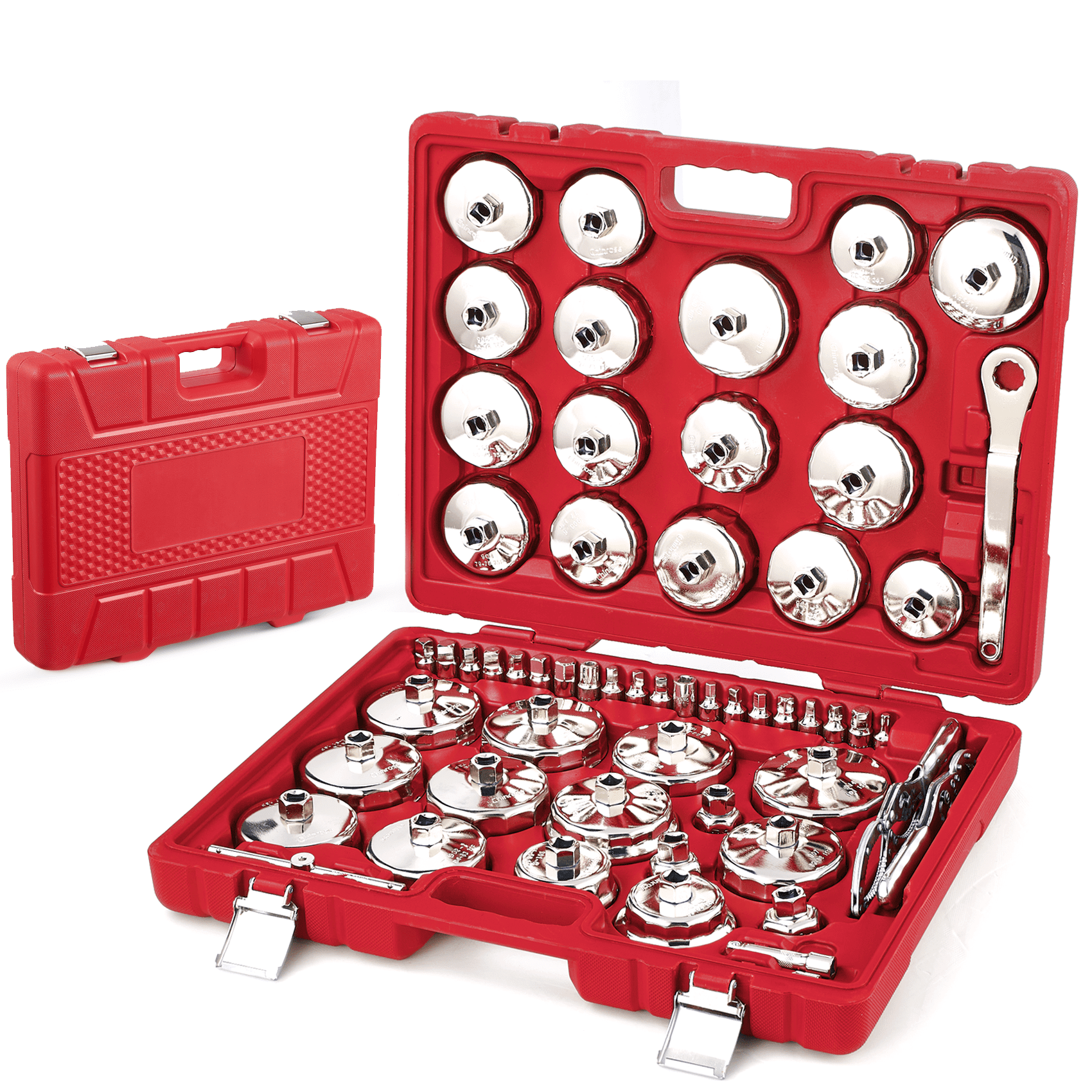 Auto Oil Filter Socket Set, 58 PCS, Wrench Set, Cup Type 1/2 inch Drive ...