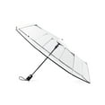 Totes Auto Open Close Clear Umbrella for Rain and Wind with Push Button ...