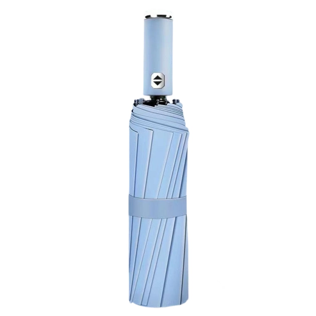 Auto Open Close Umbrella With LED Light Black Coated Sun Protections ...