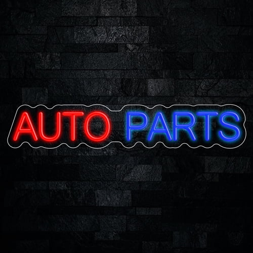 Auto Parts Neon LED Sign 27"L x 5"H #32921 - Walmart.com