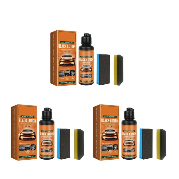 Auto Plastic Restorer Kit,Automotive Black Lotion for Dashboard, Multi ...