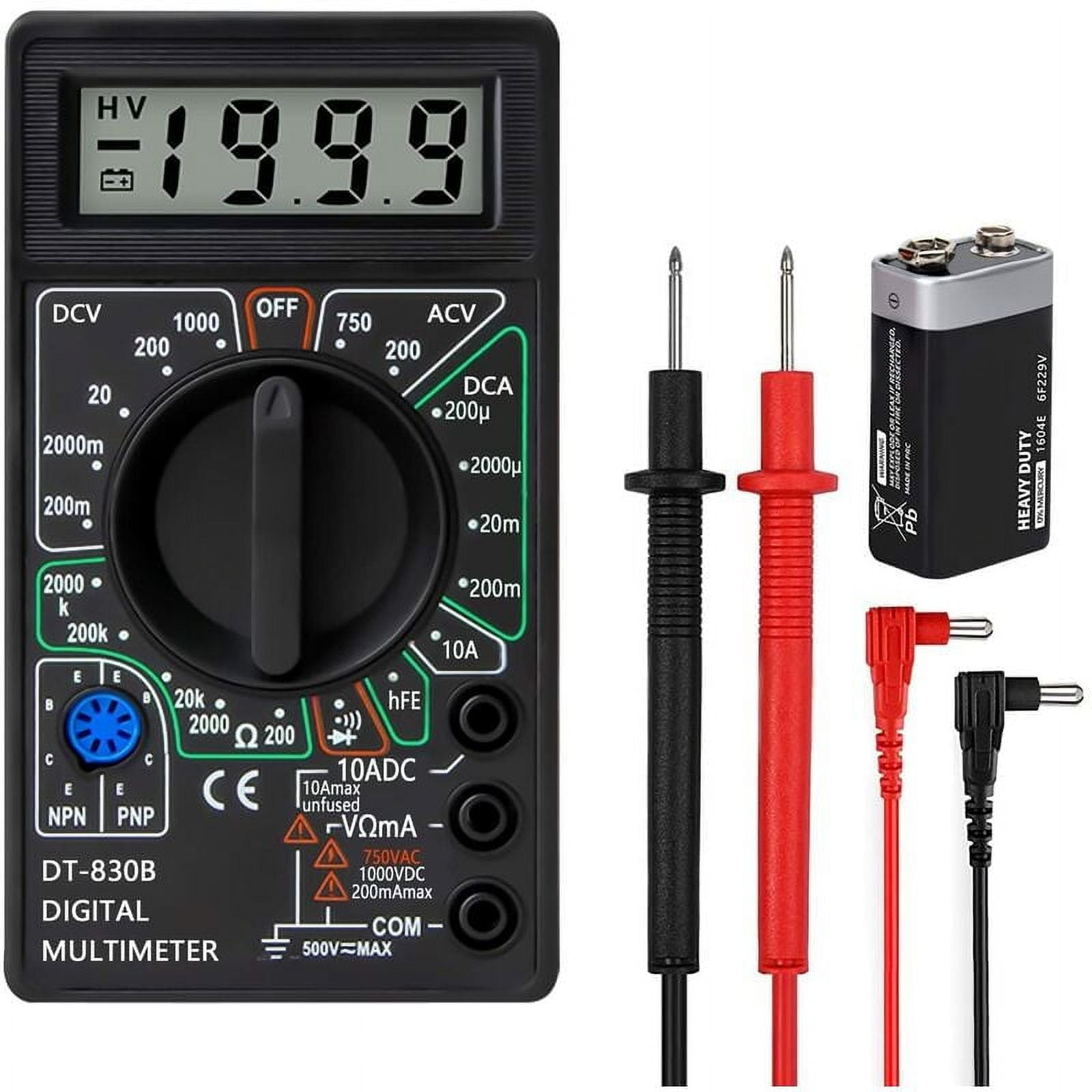 Auto Polarity Digital Multimeter, Non-Destructive Measurement Circuit ...