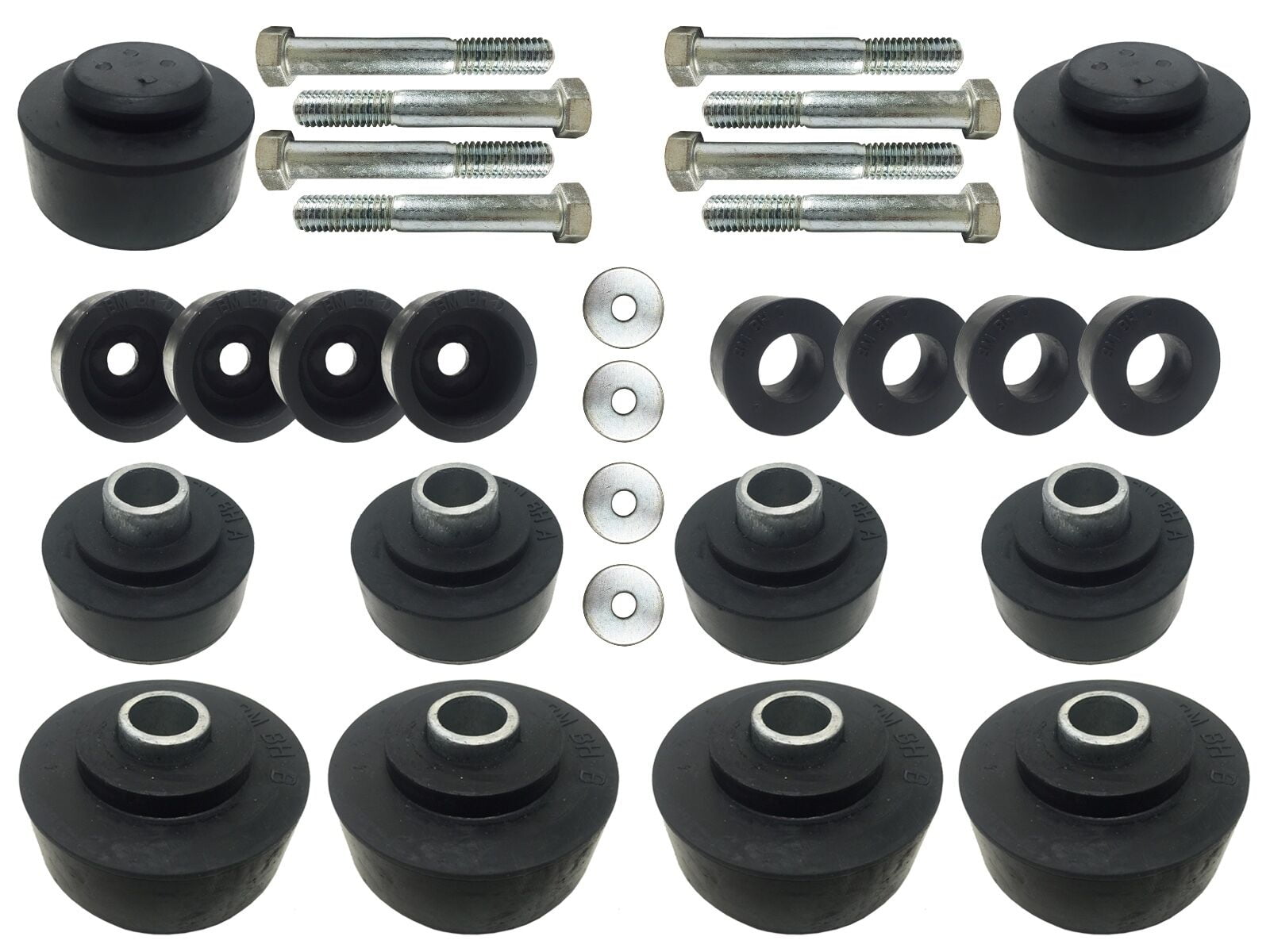Auto Pro USA Body Mount OE Style Rubber Bushing and Hardware Kit ...