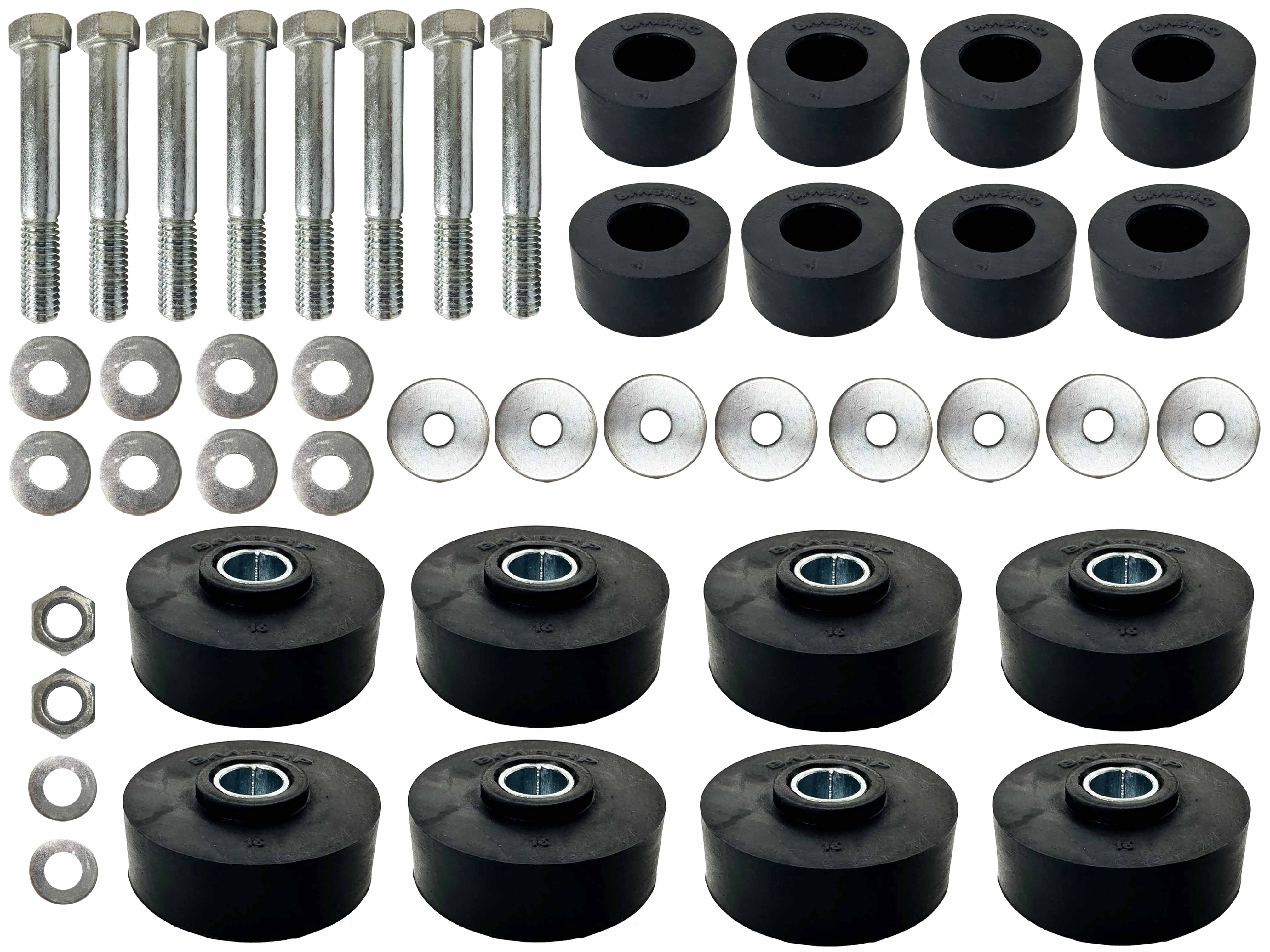 Auto Pro USA Body Mount OE Style Rubber Bushing and Hardware Kit ...