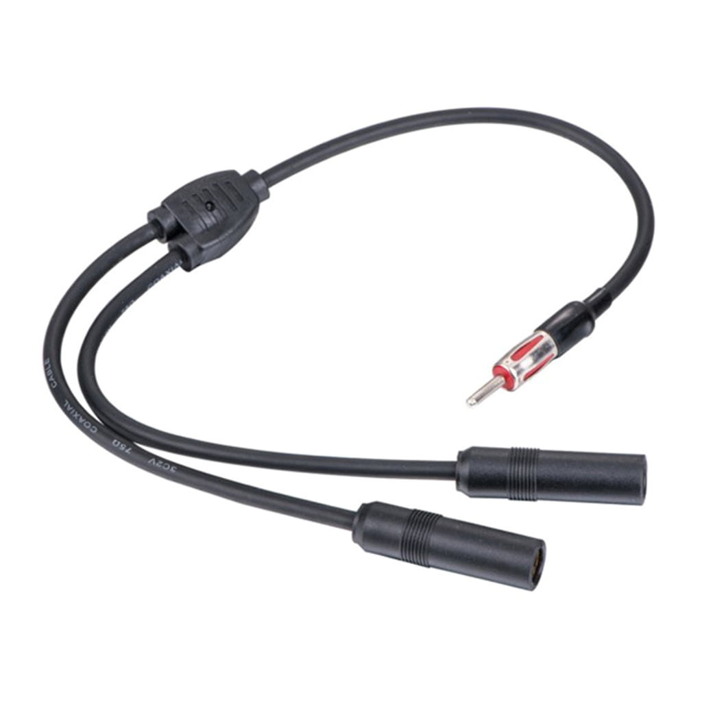 Auto Radio Stereo Antenna Extension Cable AM FM Radio Antenna Splitter ...