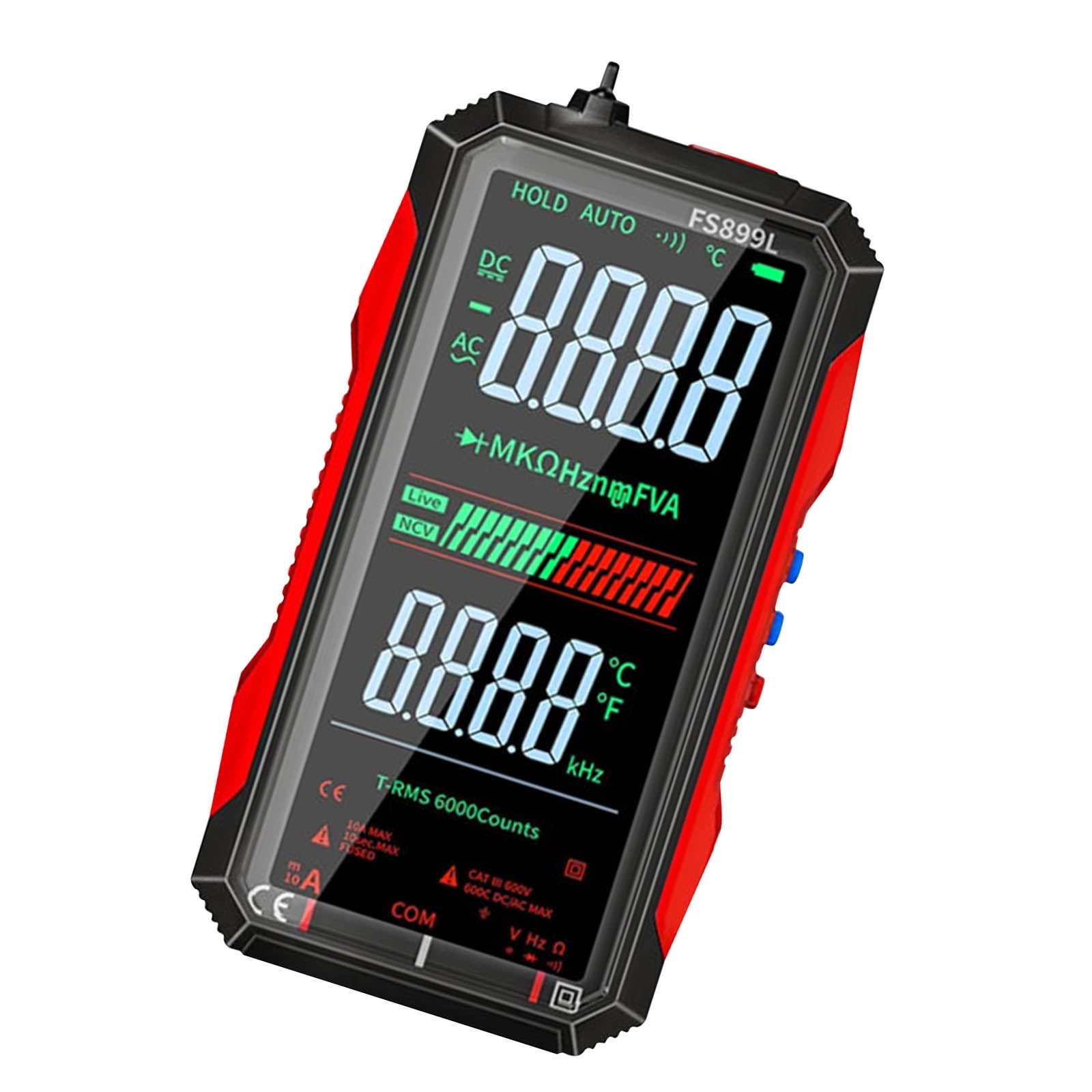 Auto Ranging Digital Multimeter Color Display NCV Contact Electrical ...