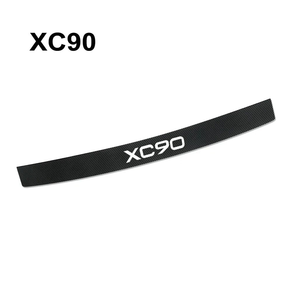 Auto Rear Bumper Trunk Guard Carbon Fiber Protector Sticker For Volvo ...