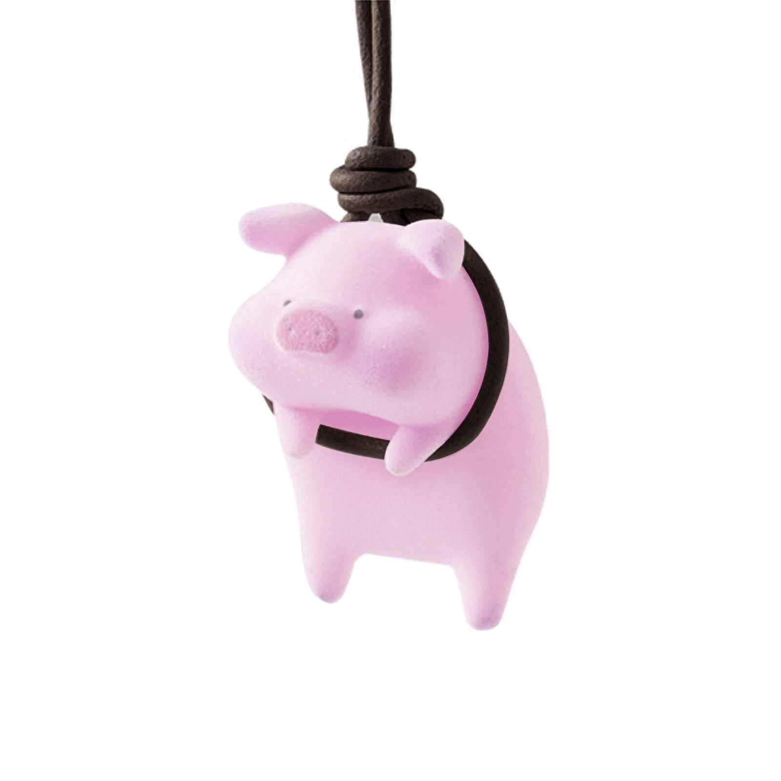Auto Rearview Pendant Cute Swing with Sunglasses Plastic Cool Piggy for ...