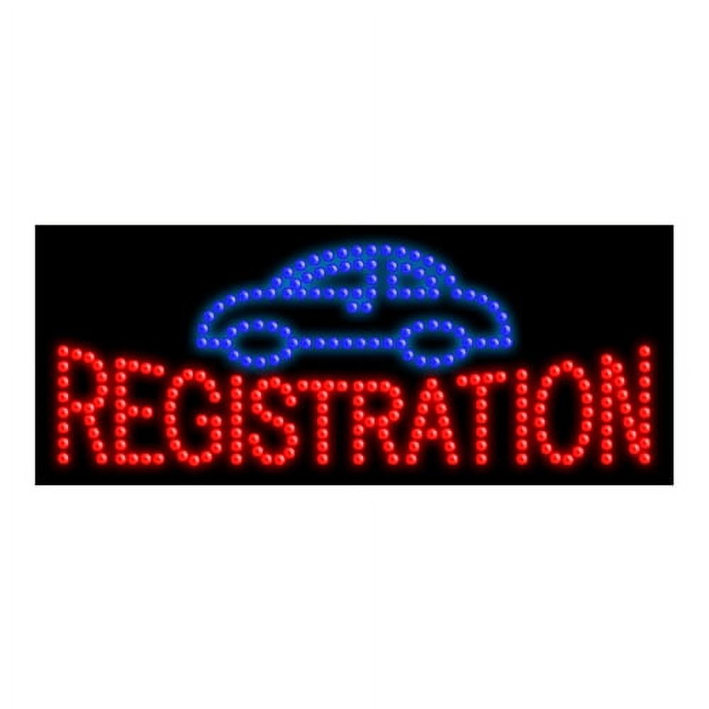 Auto Registration-LED Dots Sign Made in USA - Walmart.com