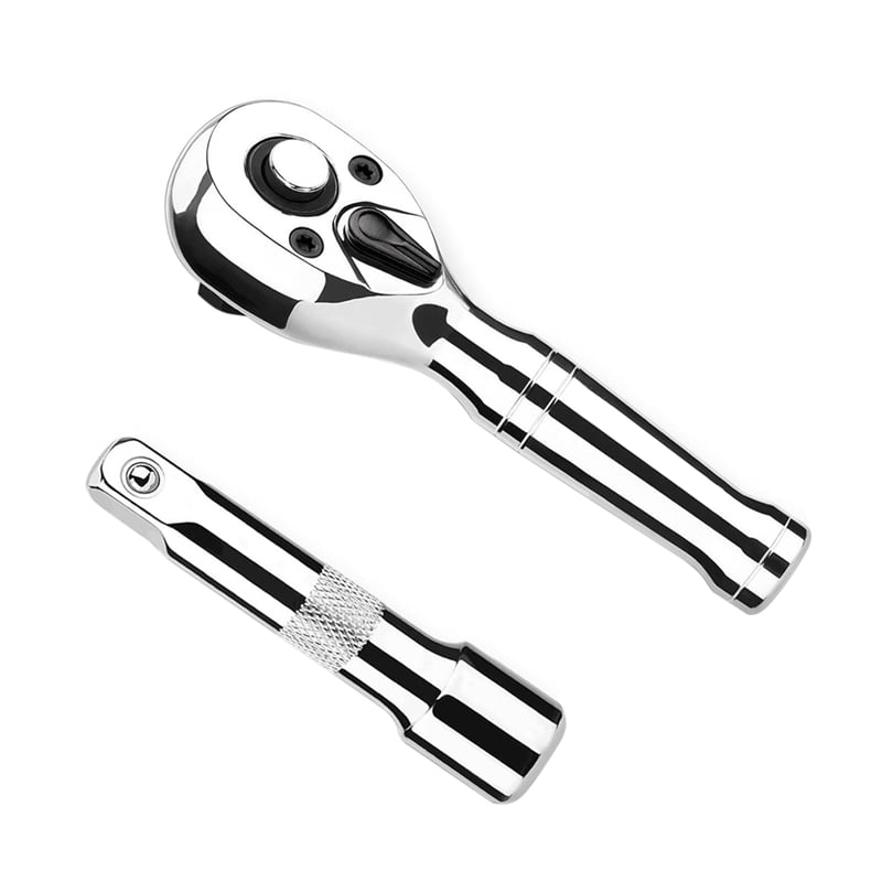 Auto Repair Tools Wrenches Set 72 Teeth Short Handle Ratchet Wrench ...
