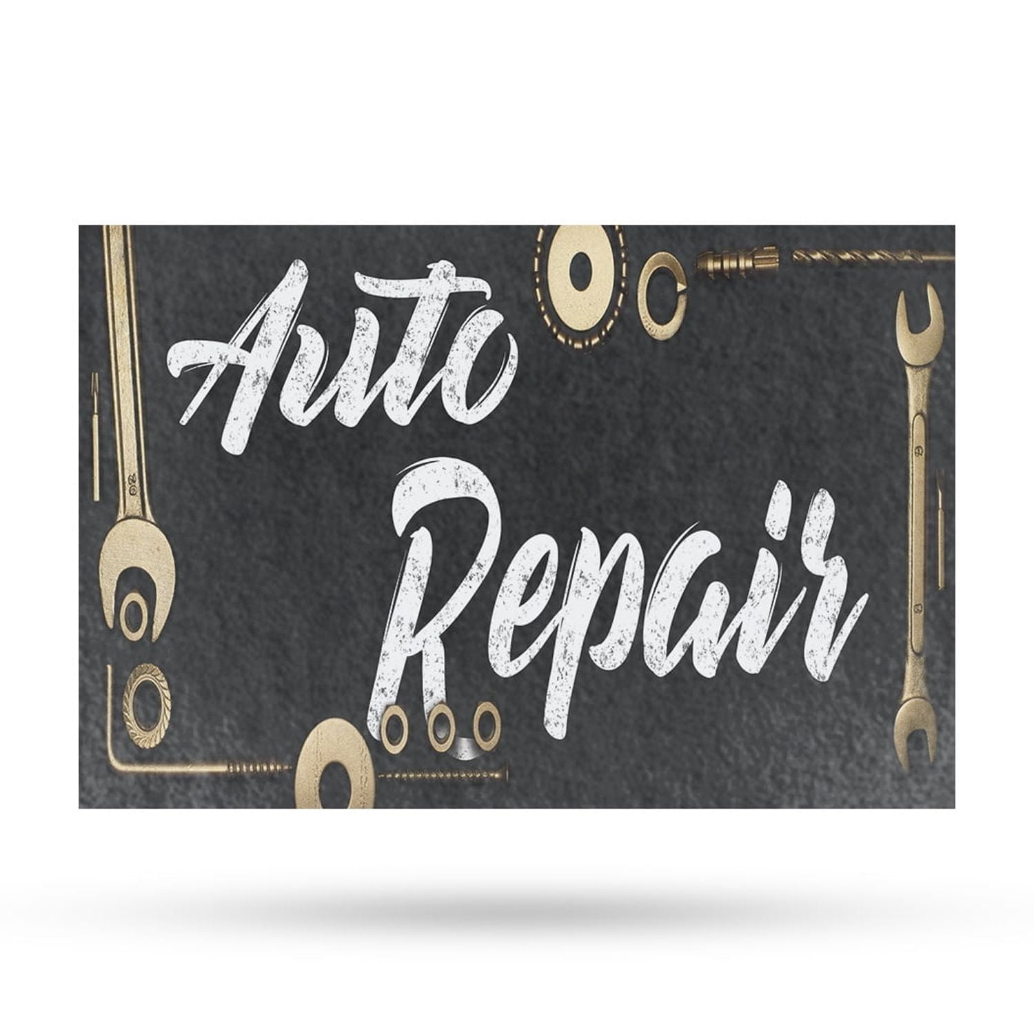 Auto Repair Vinyl Decal 12 Inch x 16 Inch Weatherproof Heavy-Duty ...