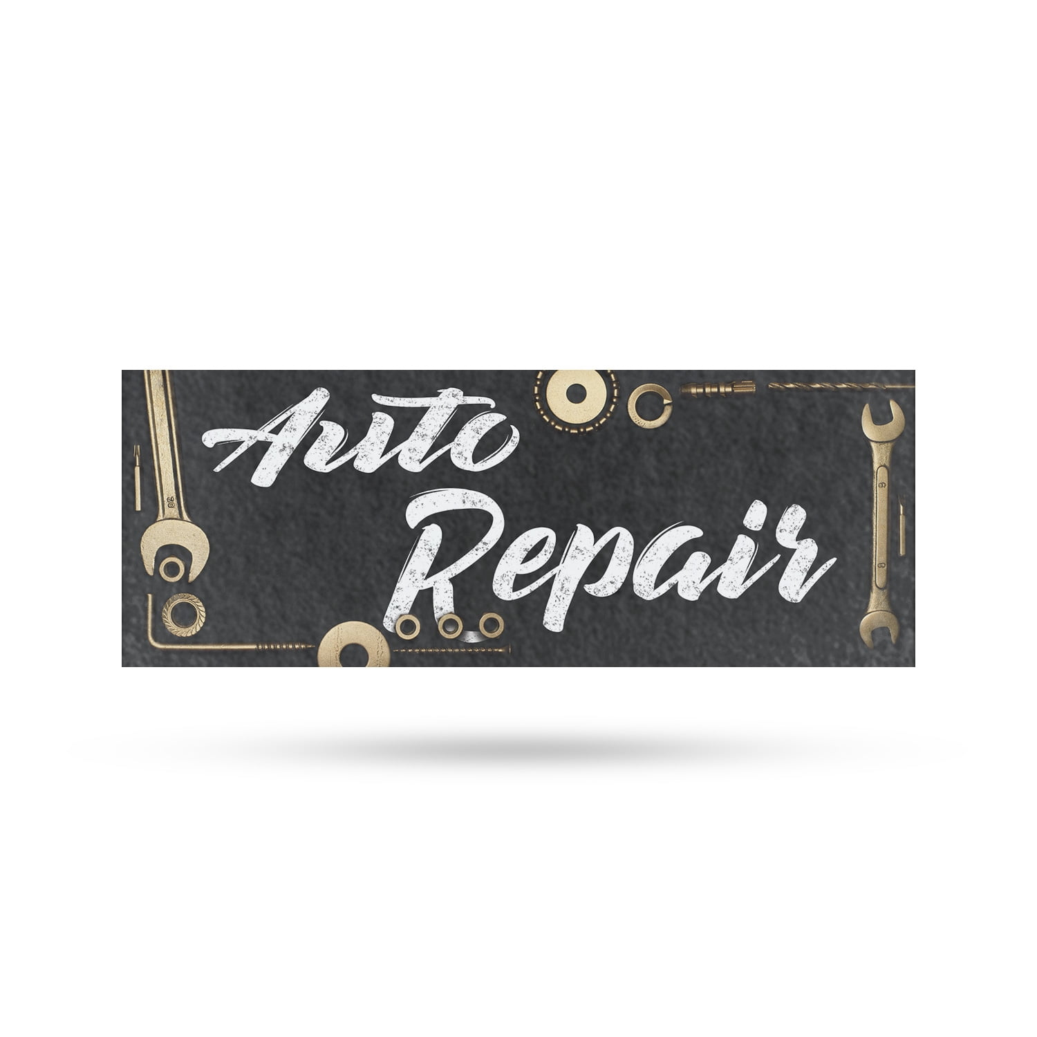 Auto Repair Vinyl Decal 36 Inch x 14 Inch Weatherproof Heavy-Duty ...