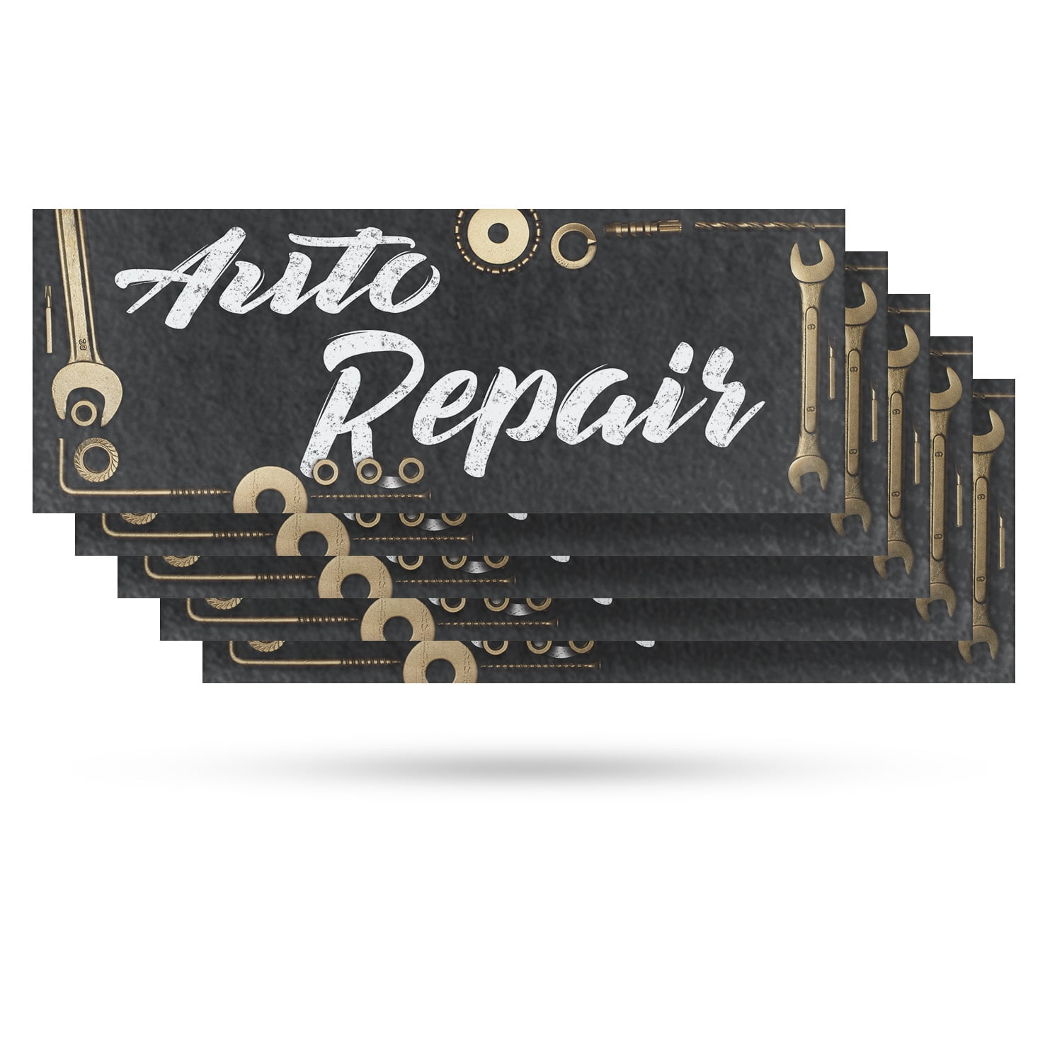 Auto Repair Vinyl Decal 5 Pack of 12 Inch x 5 Inch Weatherproof Heavy ...