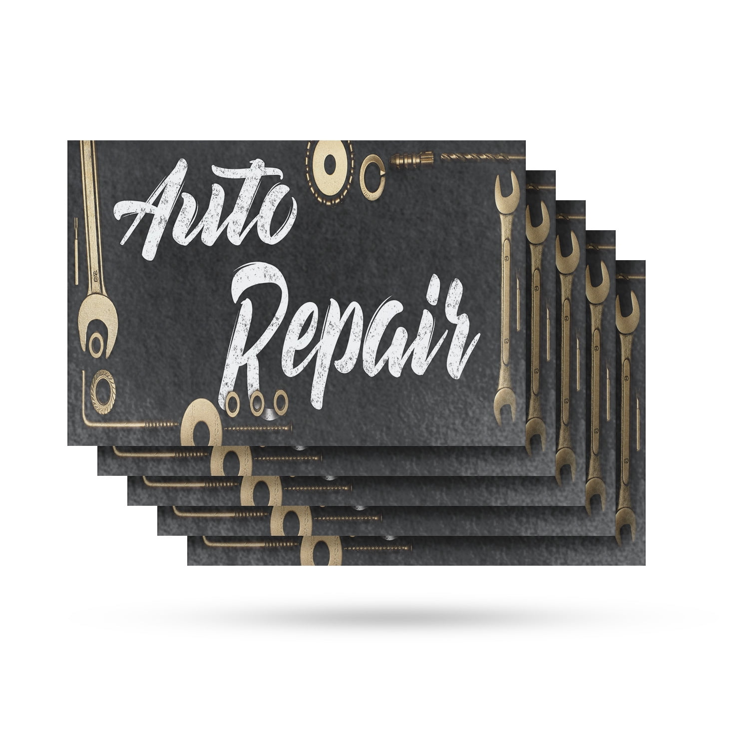 Auto Repair Vinyl Decal 5 Pack of 24 Inch x 36 Inch Weatherproof Heavy ...