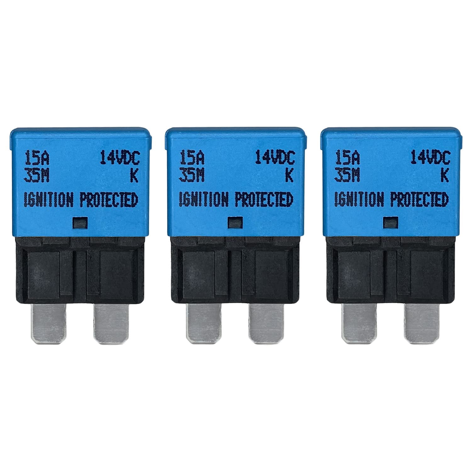Auto Reset ATC/ATO 15 Amp Circuit Breaker Fuse for Automotive Marine ...