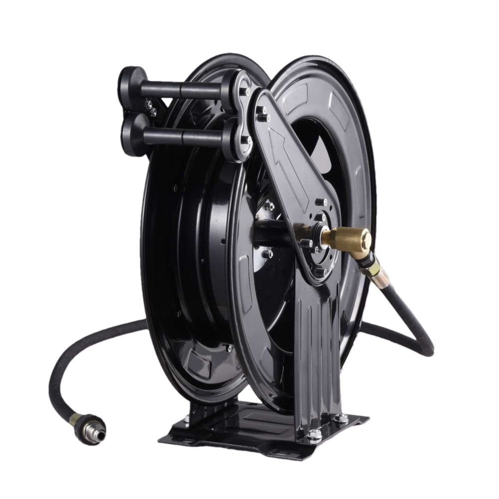Auto-Retractable Steel Washer Hose Reel with Smooth Rewind & Any Length ...
