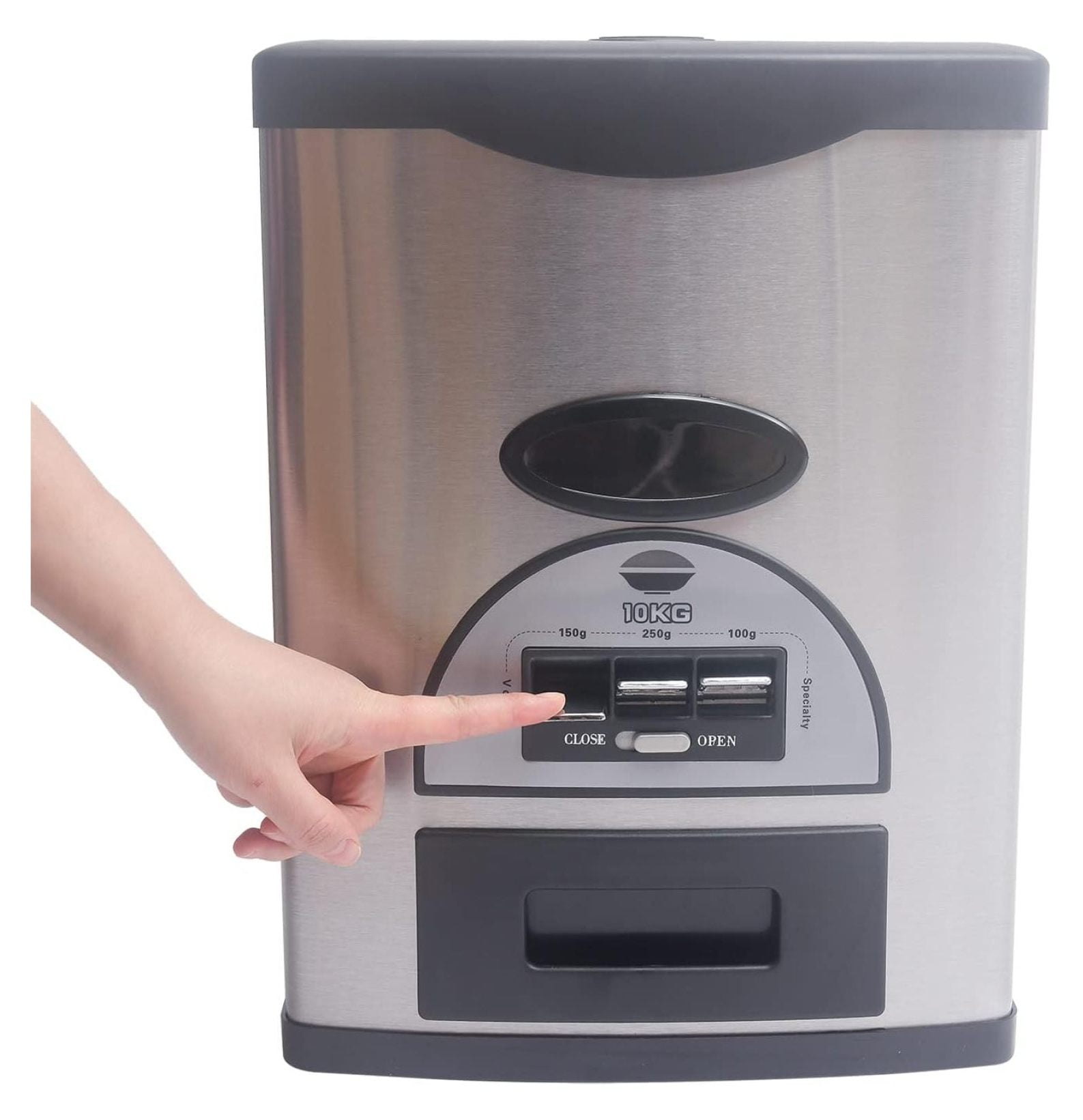 Auto Rice Dispenser,10kg/22Lbs Grain Dispenser Storage Box,Large ...