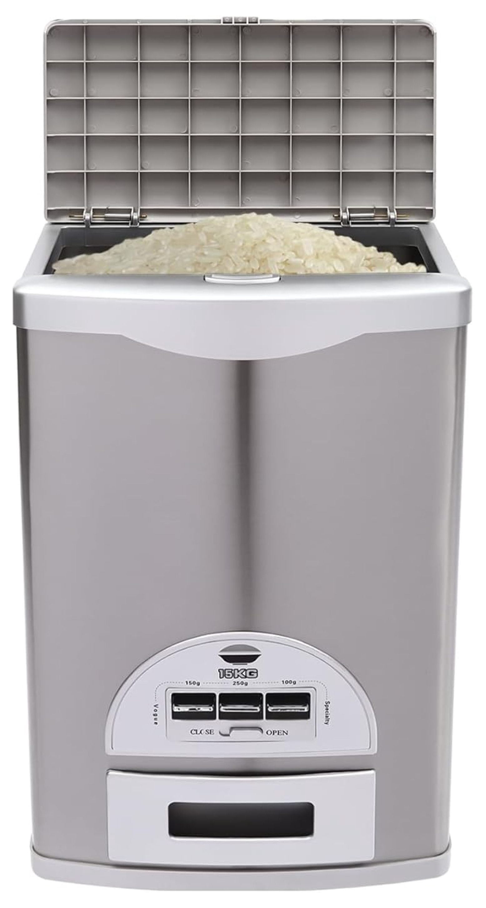 Auto Rice Dispenser 33lbs Large Capacity Rice Storage Container ...