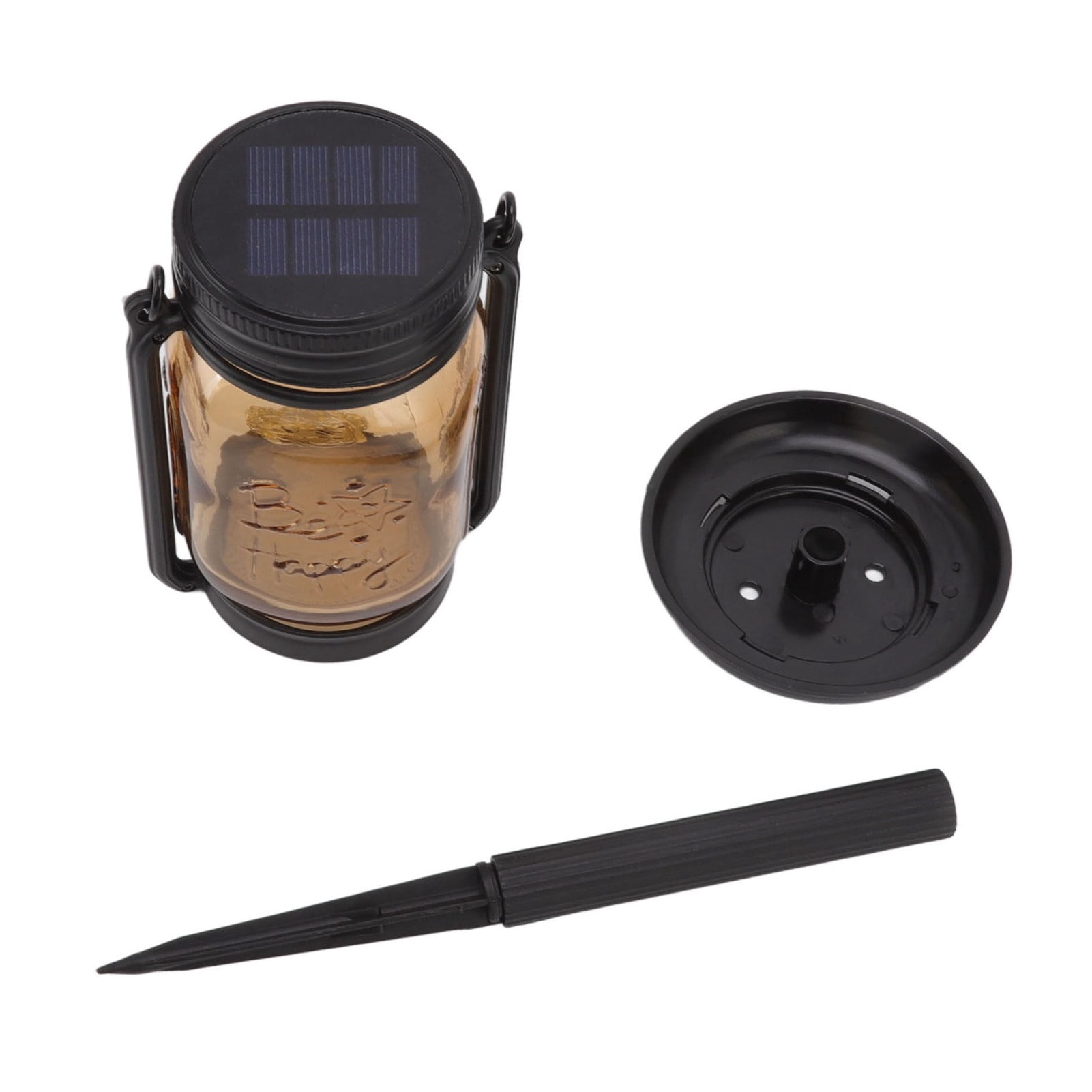 Auto-Sensing ABS Glass Mason Jar with Soft Warm Light for Garden and ...