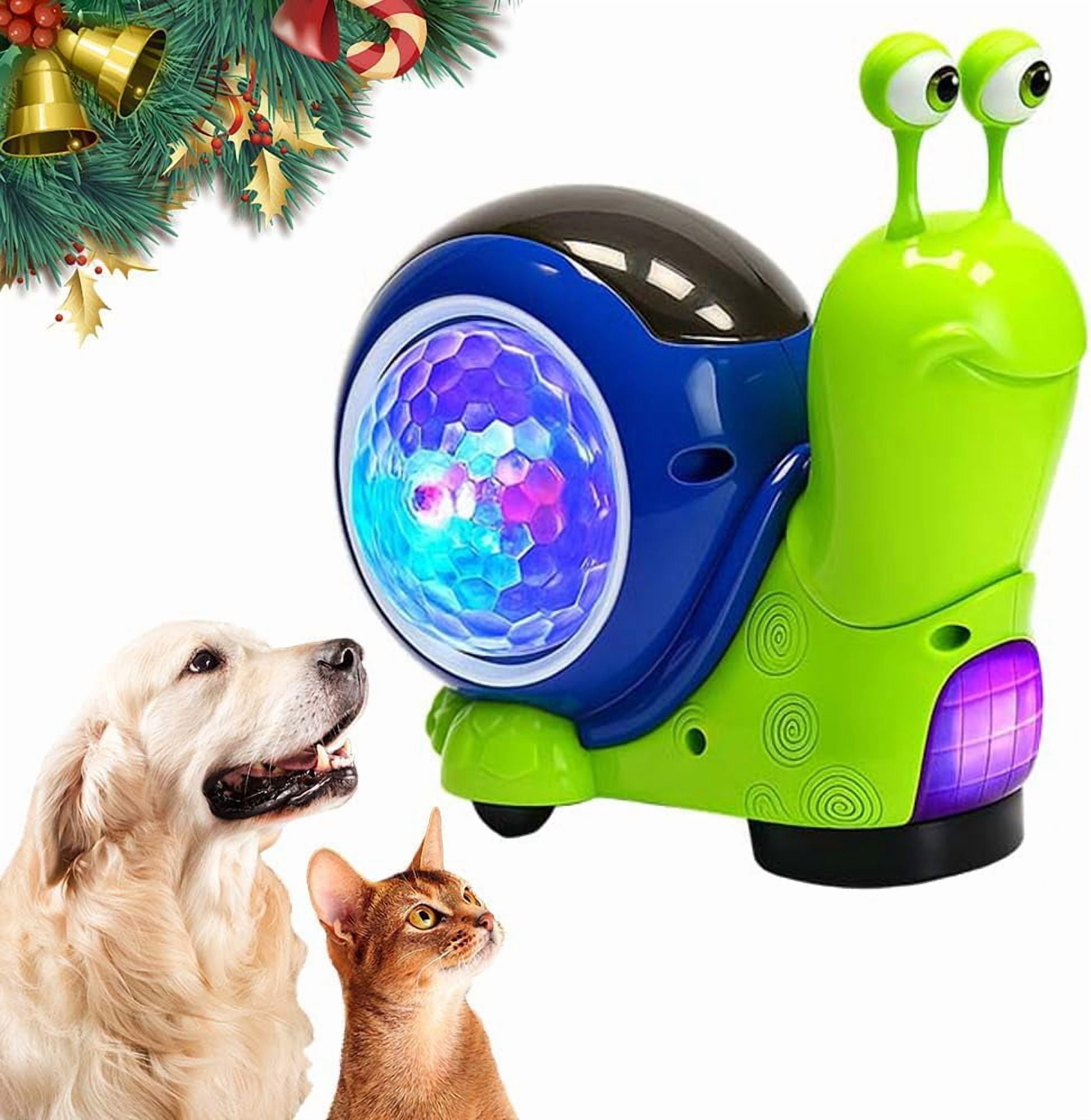 Auto-Sensing Snail Crawling Toy,2026 Dynamic LED Lights Music ...