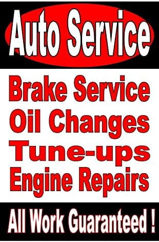 Auto Service Repairs Brakes tuneup engine repairs Advertising Poster ...