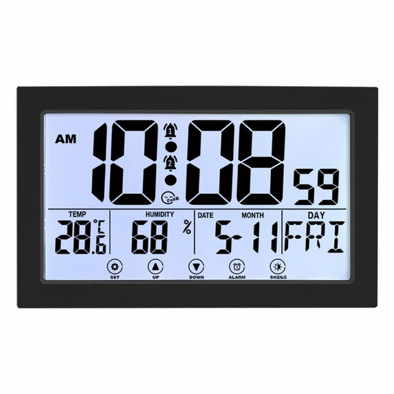 Auto Set Digital Wall Clock Battery Operated,Desk Clocks with ...