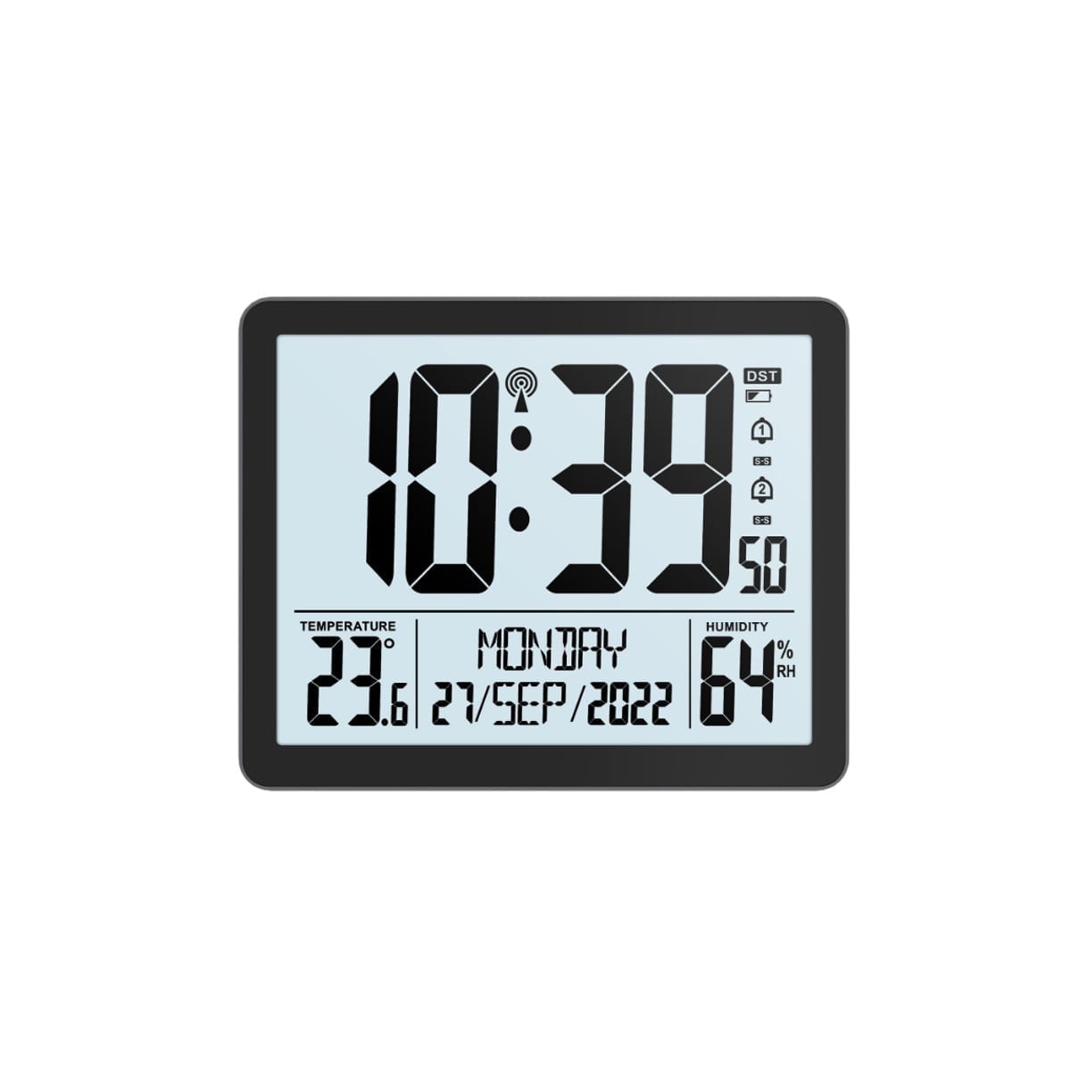 Auto Set Digital Wall Clock With LCD Display - RCC Clock With Backlight ...