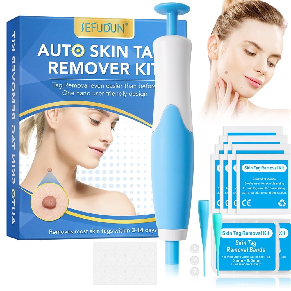 Auto Skin Tag Remover, 2-in-1 Removal Solution Kit for Skin Tag (2-8mm ...