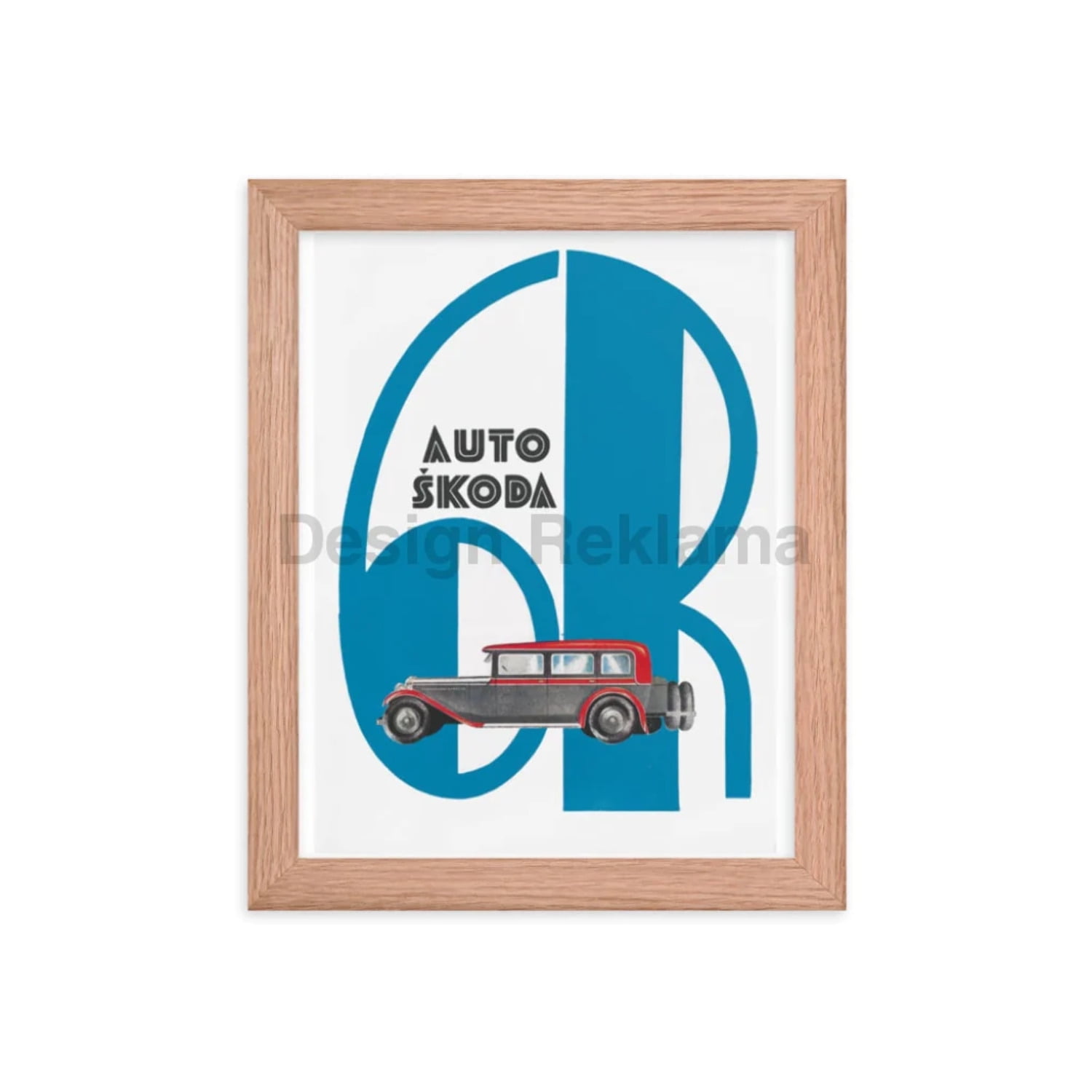 Auto Skoda Advertisement, 1934. Framed Vintage Travel Poster - Walmart.com