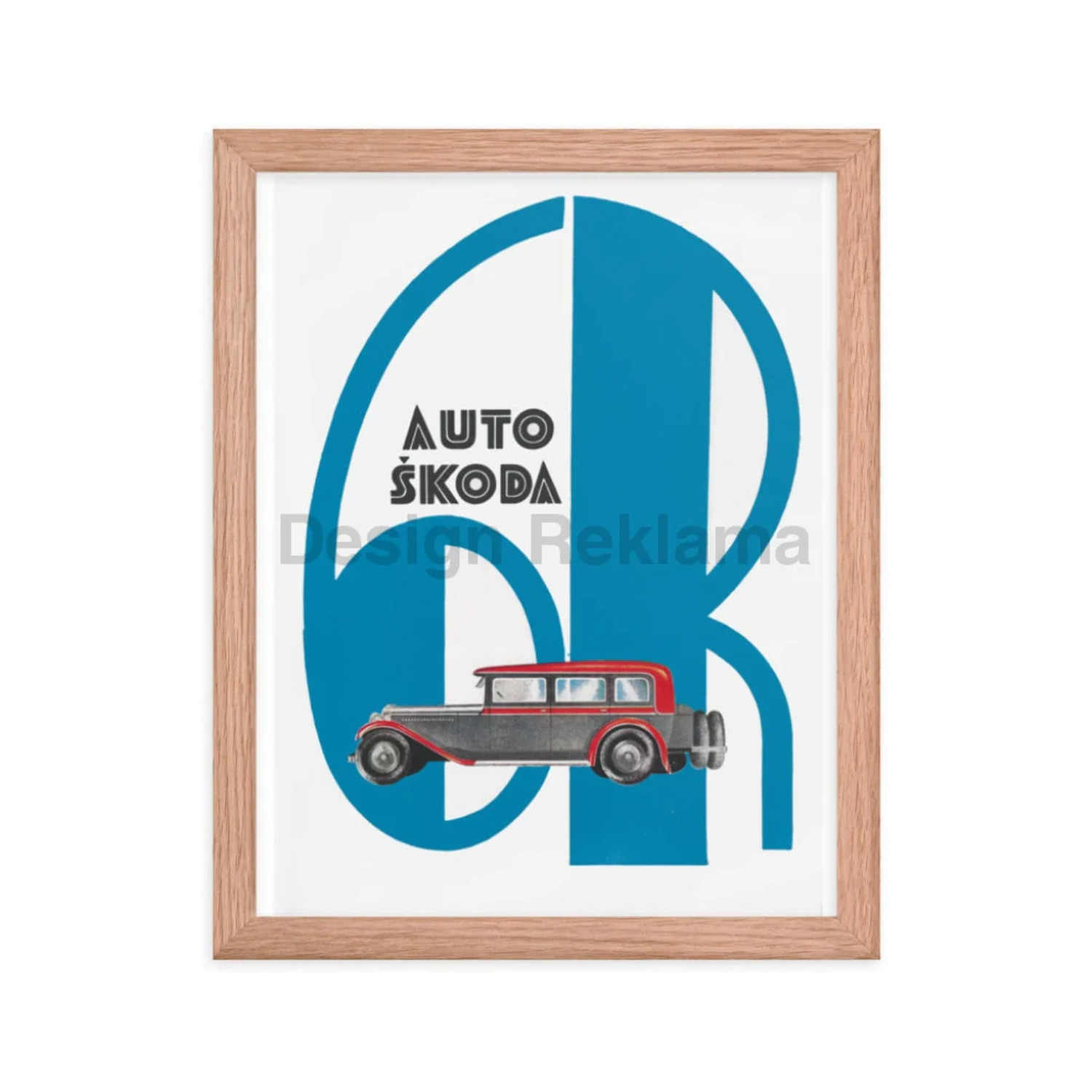 Auto Skoda Advertisement, 1934. Framed Vintage Travel Poster - Walmart.com