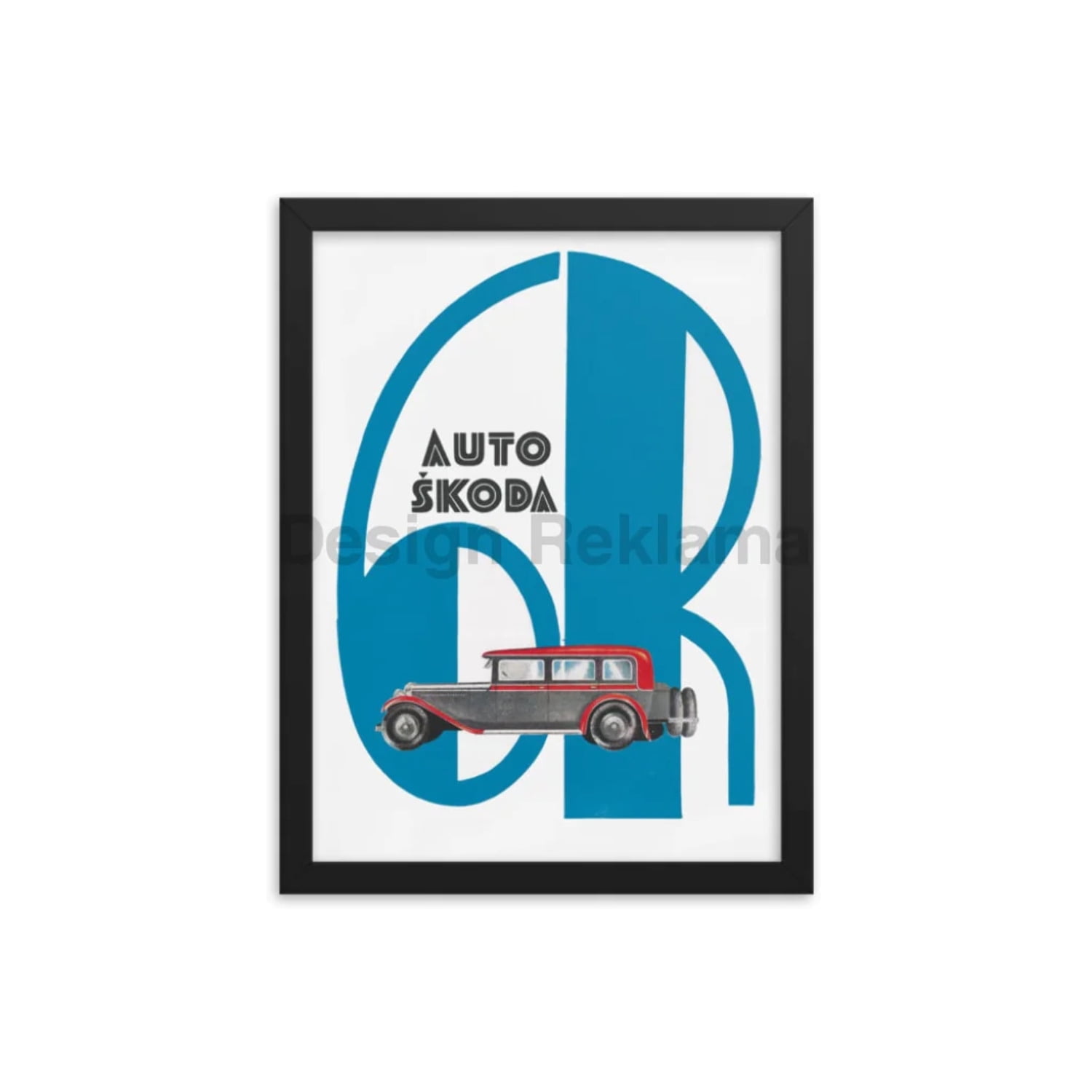 Auto Skoda Advertisement, 1934. Framed Vintage Travel Poster - Walmart.com