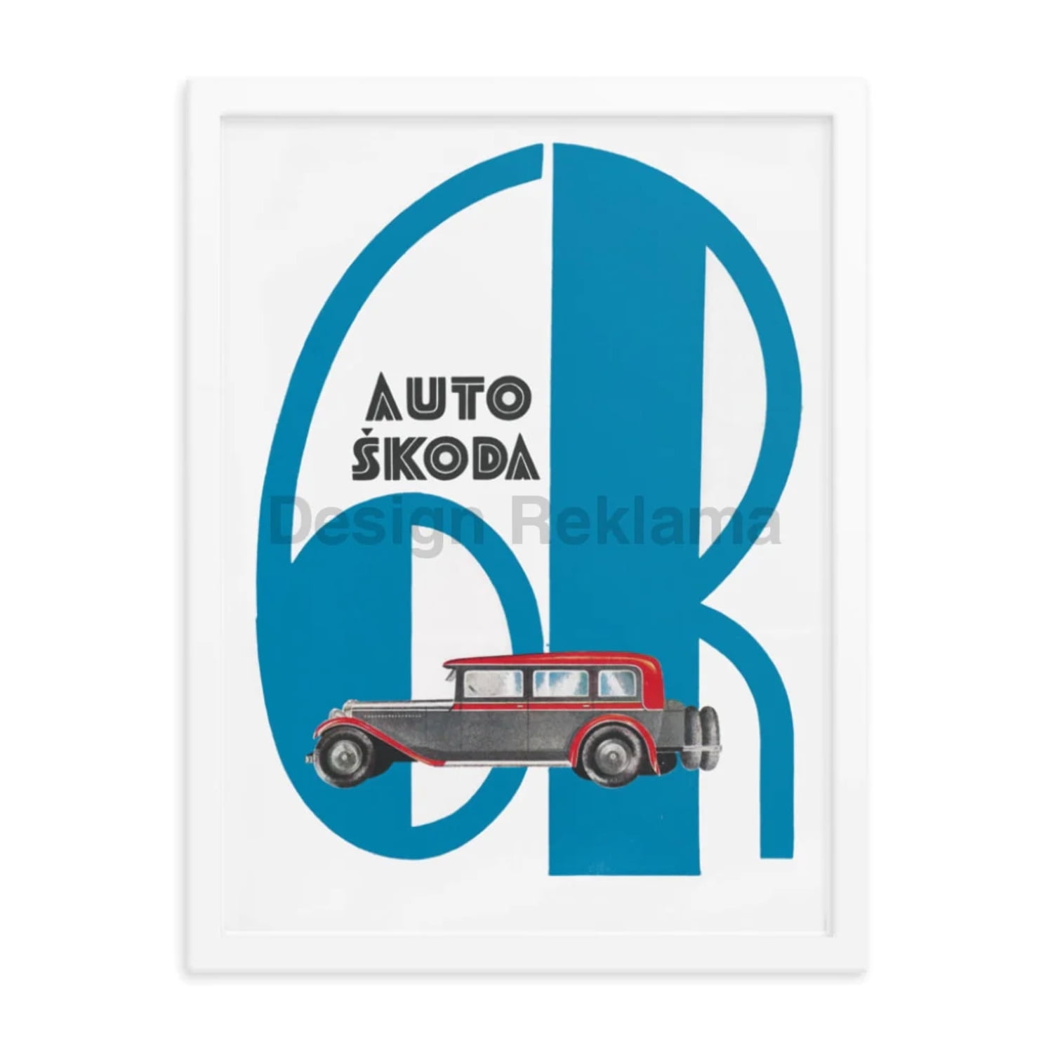 Auto Skoda Advertisement, 1934. Framed Vintage Travel Poster - Walmart.com