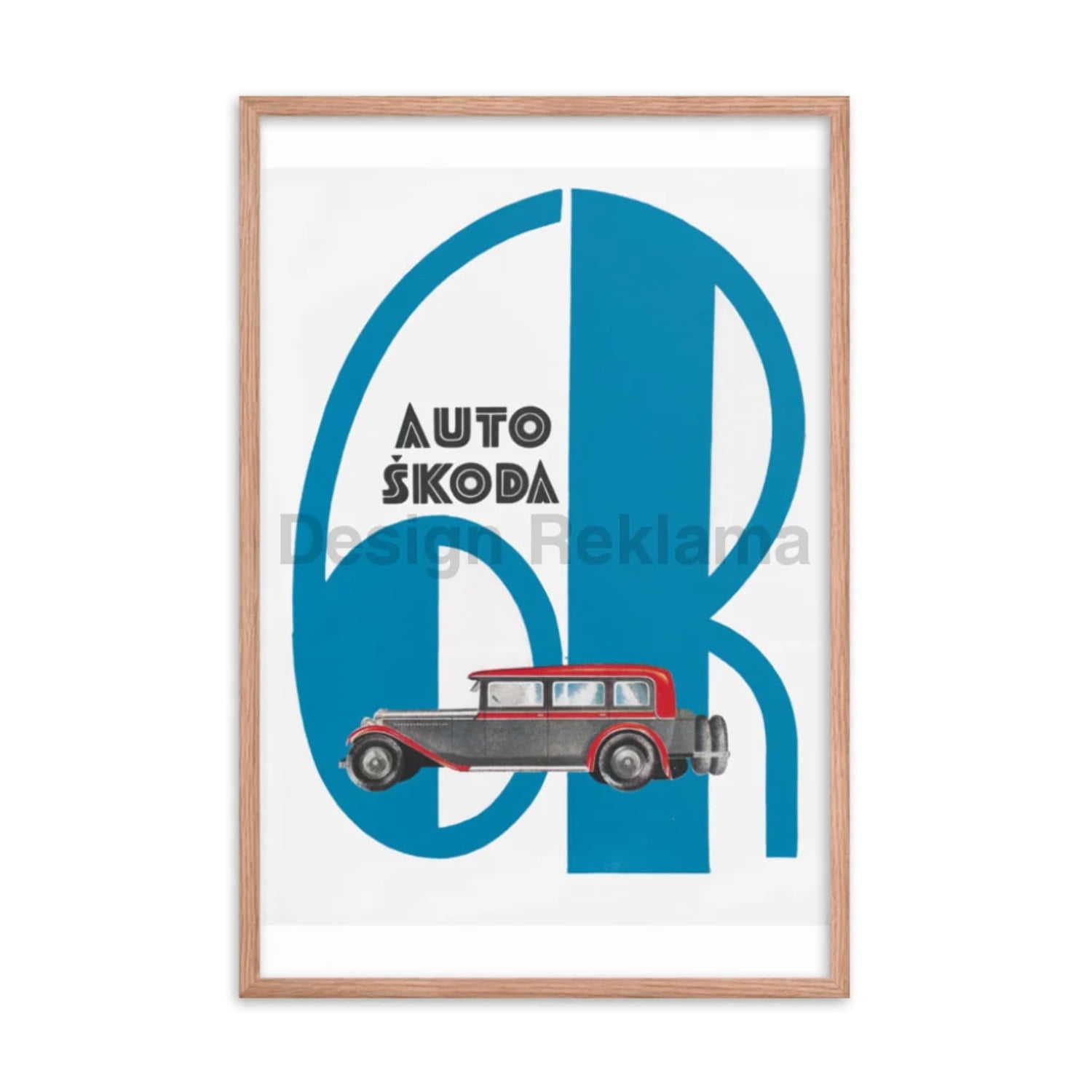 Auto Skoda Advertisement, 1934. Framed Vintage Travel Poster - Walmart.com
