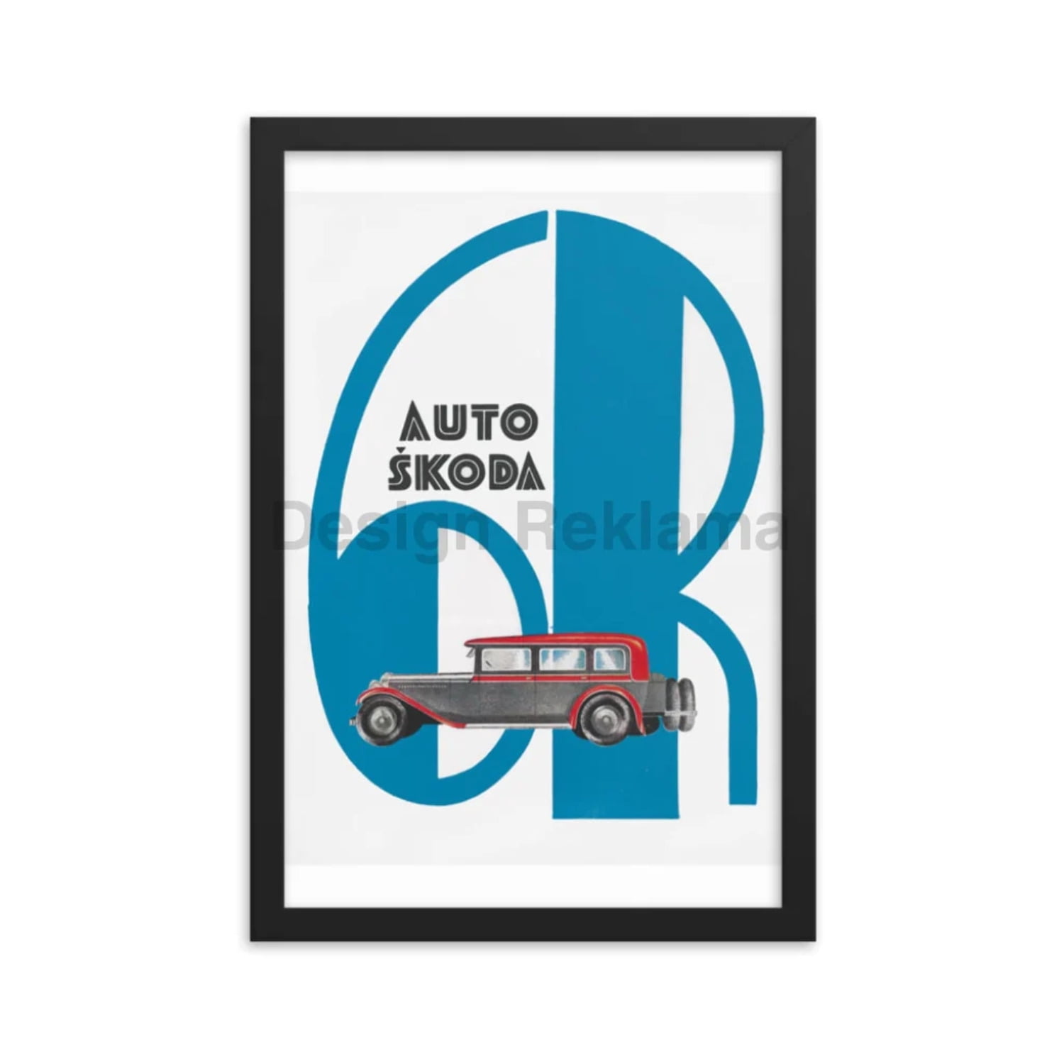 Auto Skoda Advertisement, 1934. Framed Vintage Travel Poster - Walmart.com