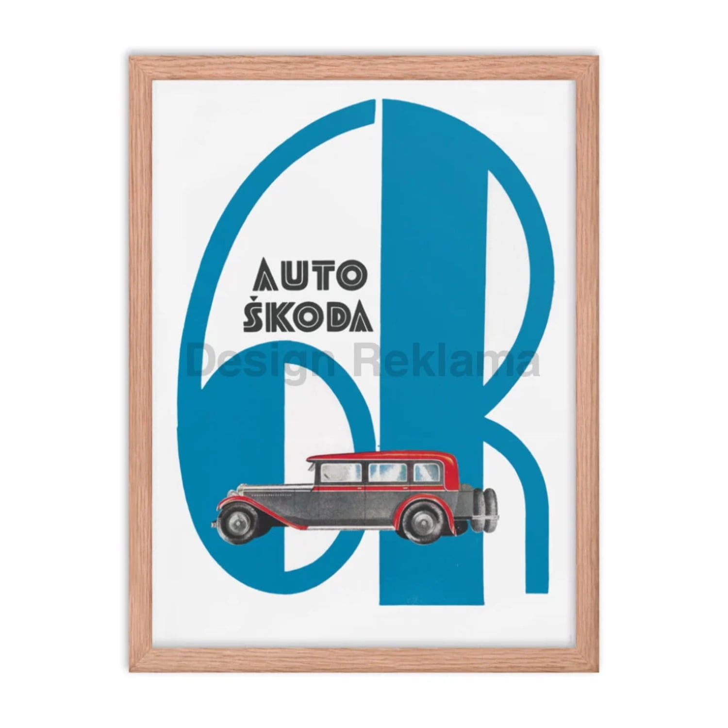Auto Skoda Advertisement, 1934. Framed Vintage Travel Poster - Walmart.com