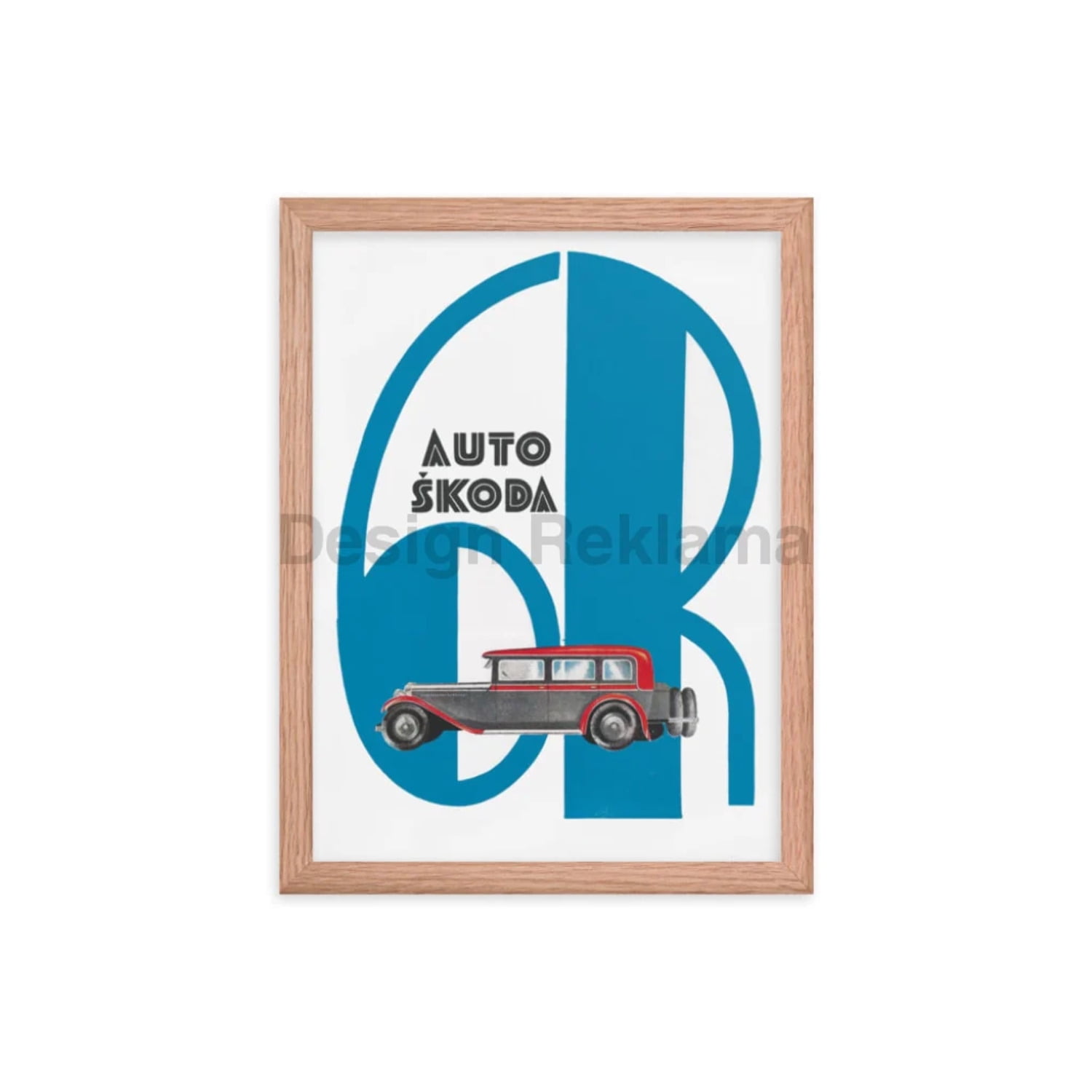 Auto Skoda Advertisement, 1934. Framed Vintage Travel Poster - Walmart.com