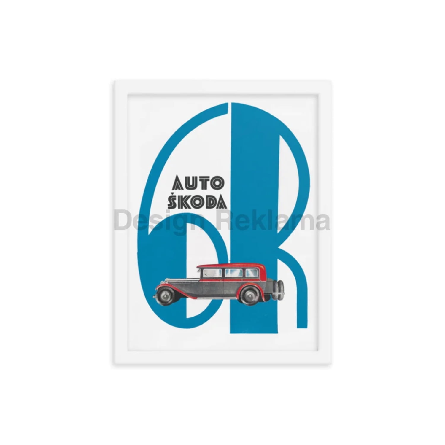 Auto Skoda Advertisement, 1934. Framed Vintage Travel Poster - Walmart.com