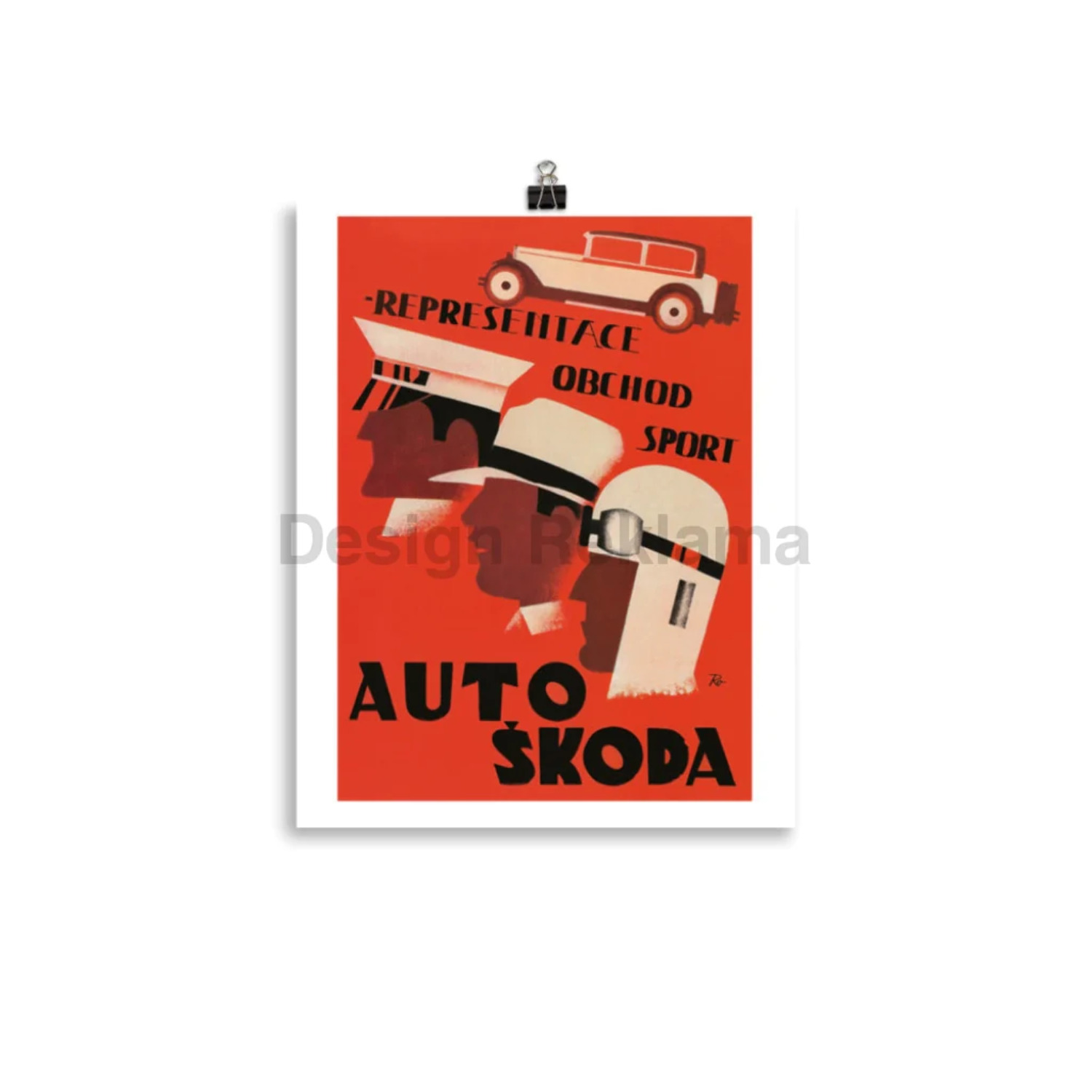 Auto Skoda Advertisement, 1934. Unframed Vintage Travel Poster ...
