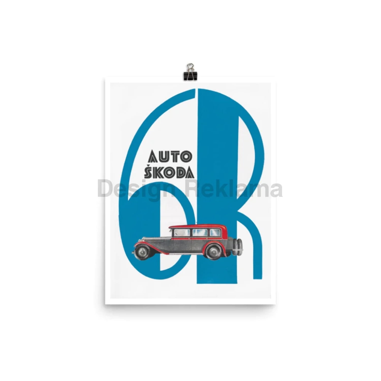 Auto Skoda Advertisement, 1934. Unframed Vintage Travel Poster ...